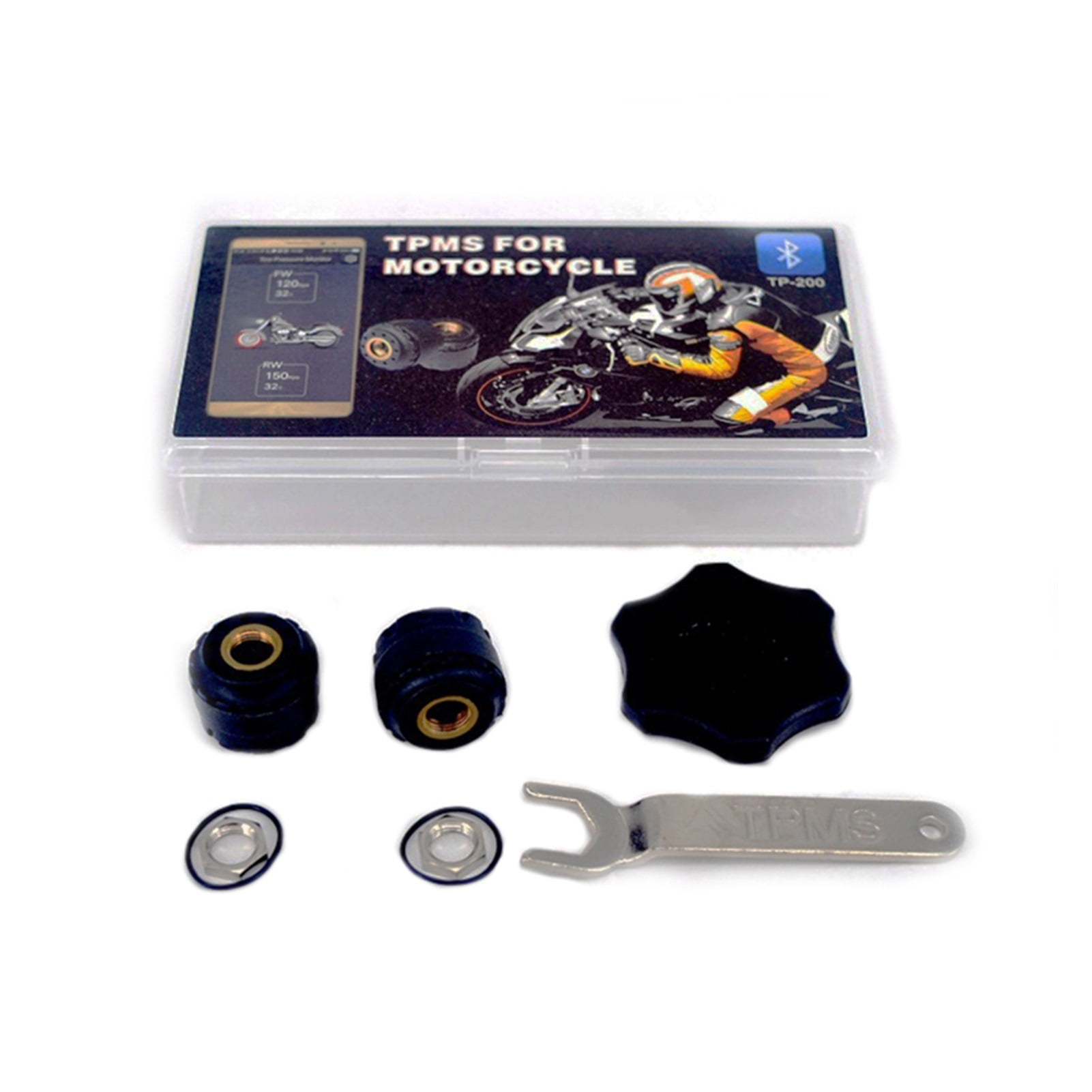 Tire Pressure Monitoring System Motorcycle External Sensor TPMS ...