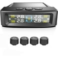 RV Tire Pressure Monitoring System, Tire Pressure Monitor with Solar ...
