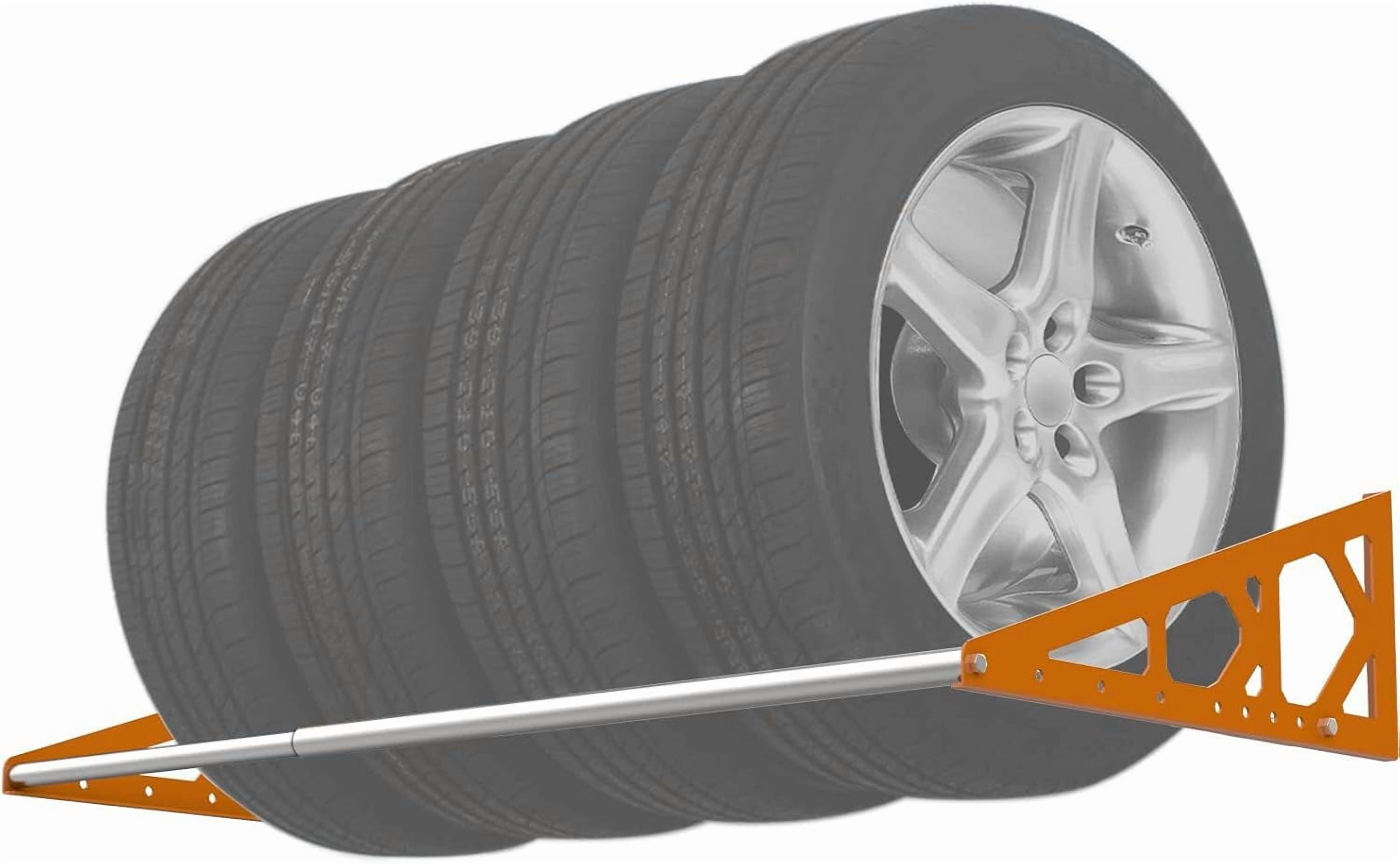 Tire Rack Wall Mount Adjustable 31"-56" Tire Storage Rack Wall Mount ...