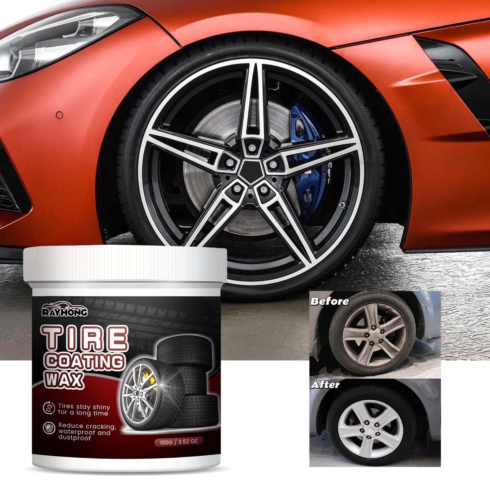 Tire Refurbishment Paste, Motorcycle Tire Cleaner, Darkening Gloss ...