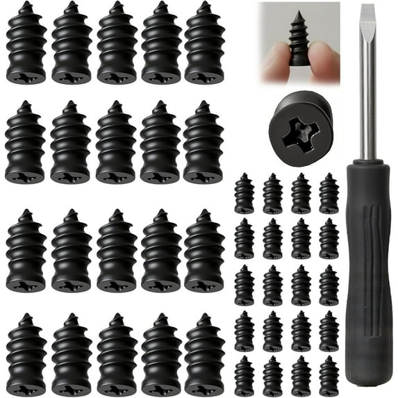 Tire Repair Nails Kit with 2 Sizes, 2025 New Vacuum Tire Repair Rubber ...