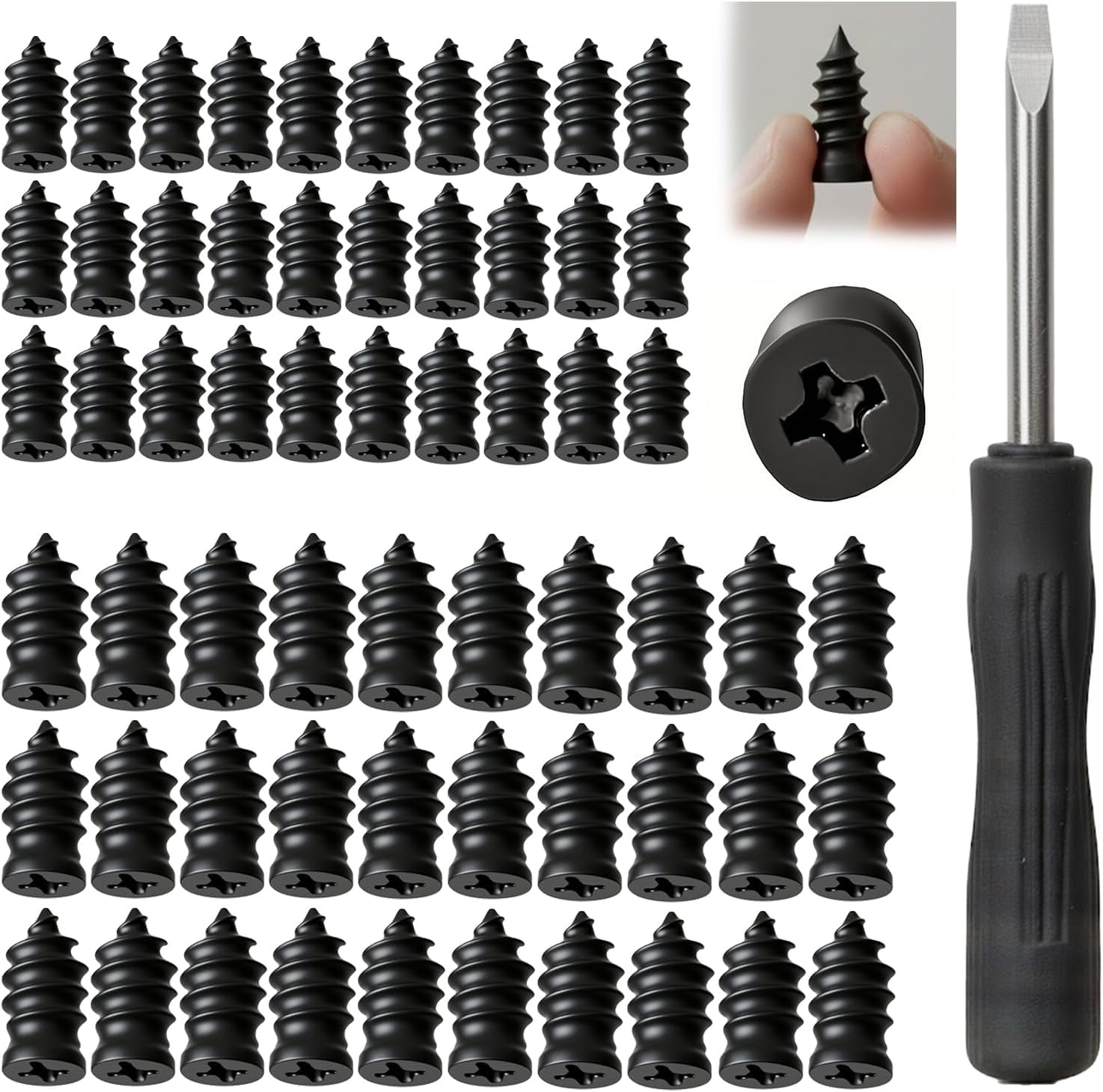 Tire Repair Nails Kit with 2 Sizes, 2025 New Vacuum Tire Repair Rubber ...