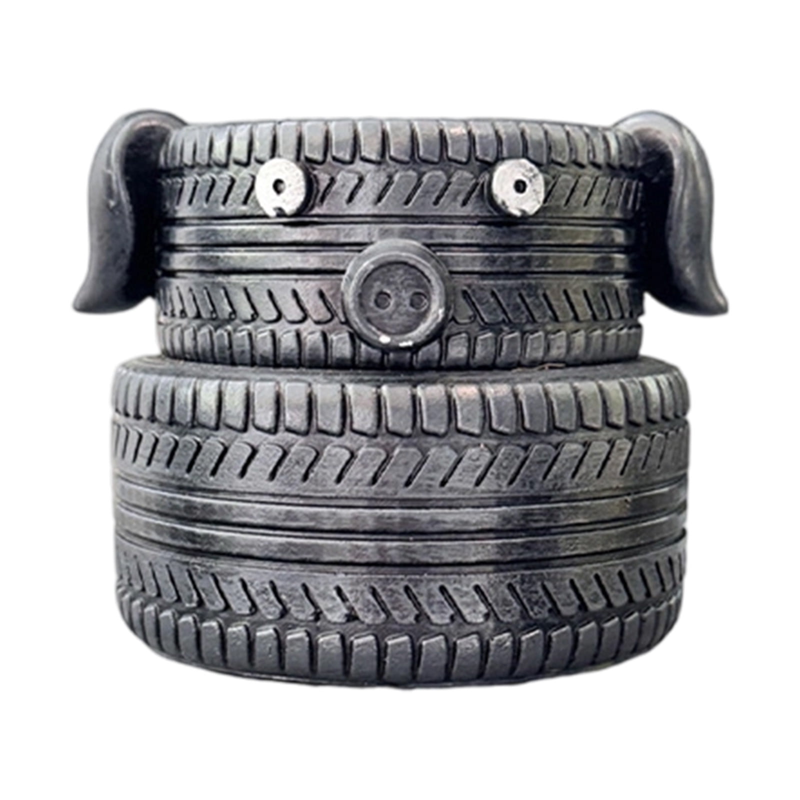 Tire-Shaped Resin Flower Vase for Living Room and Office, Water Splash ...