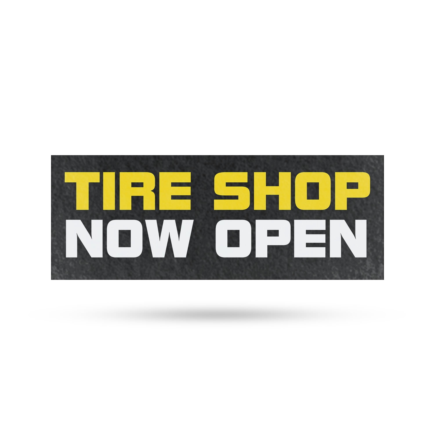 Tire Shop Now Open Vinyl Decal 36 Inch x 14 Inch Weatherproof Heavy ...