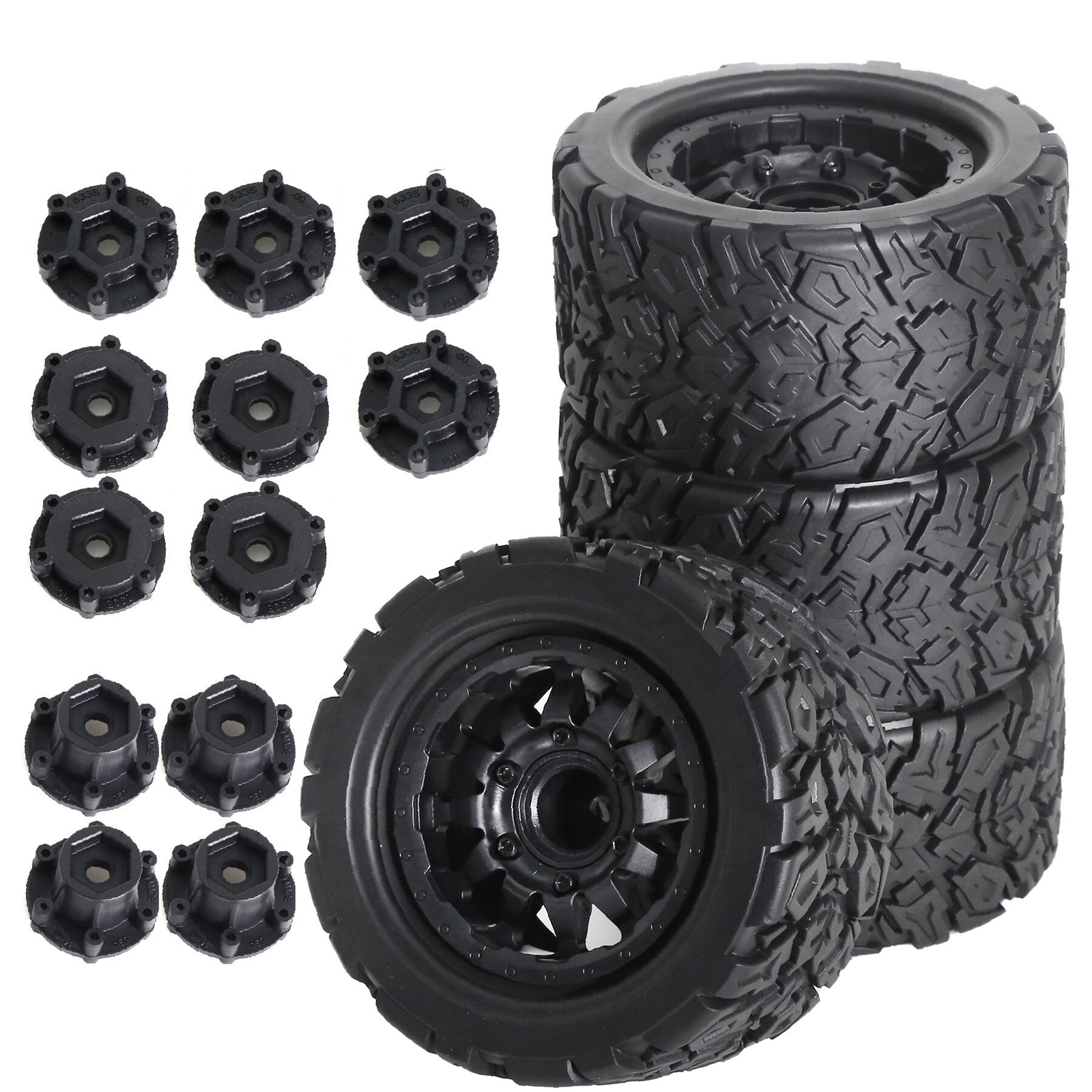 Tire,Spider 1/10 Car Diameter 110mm Tires With Red Spider Off-road ...