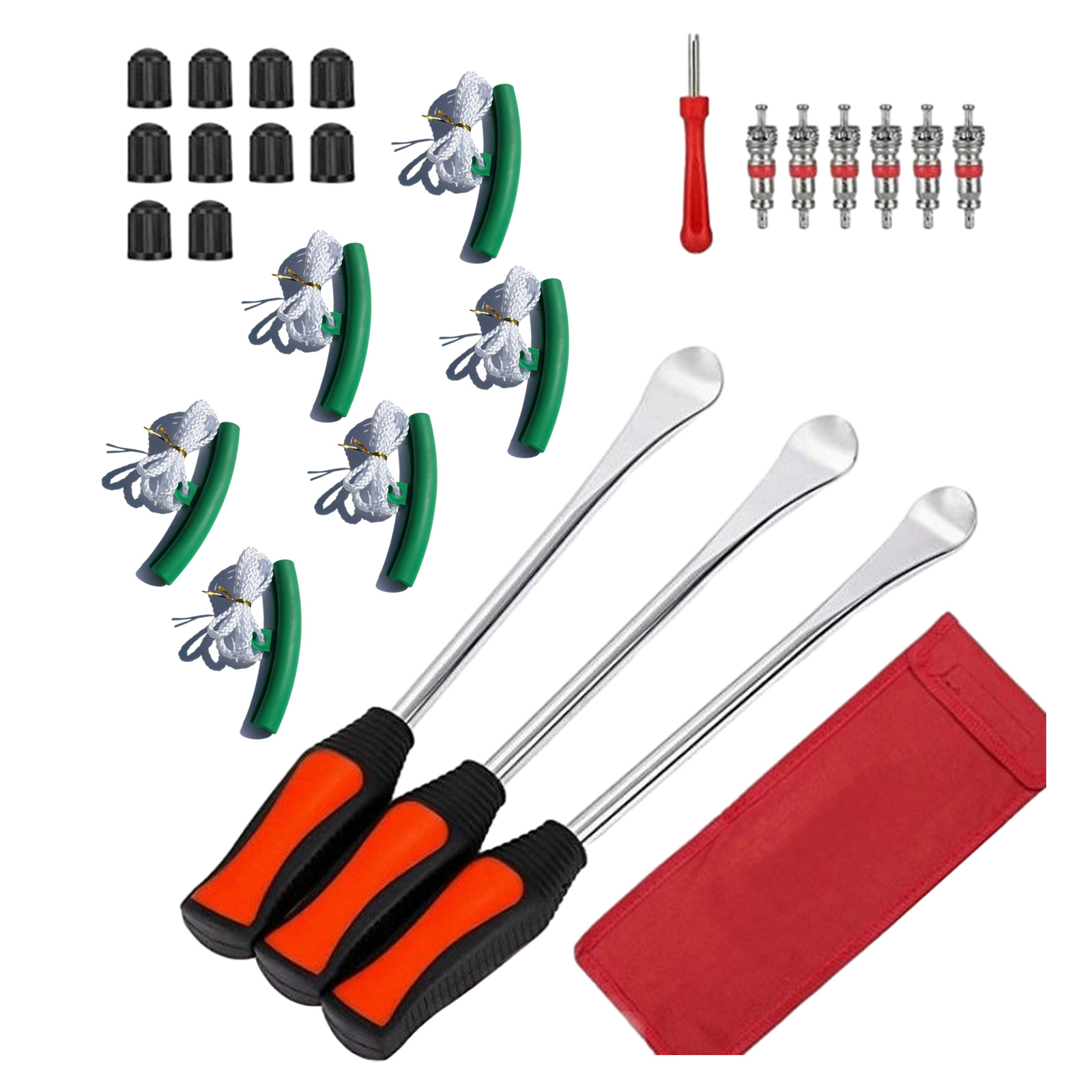Tire Spoon Lever Iron Tool Set, Motorcycle Bike Professional Tire ...