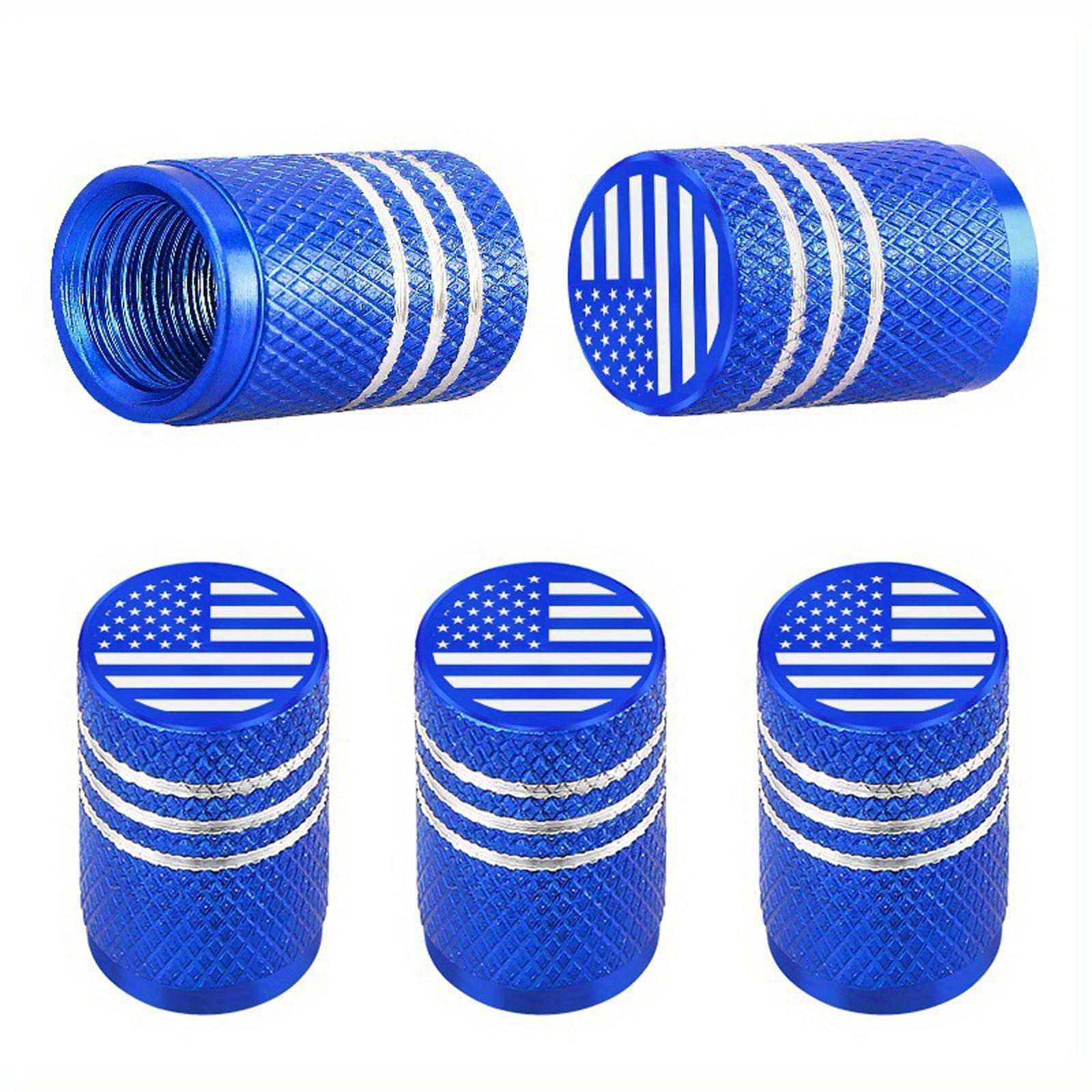 Tire Stem Cap Cover 4 Pack Tire AirCap Metal With Plastic Liner ...