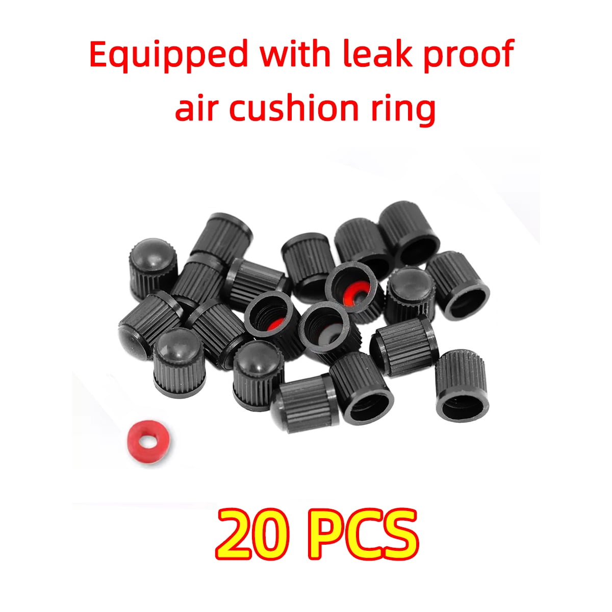Tire Stem Valve Caps with Rubber Ring Universal Stem Covers rucks ...