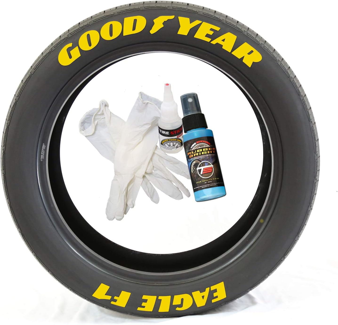 Tire Stickers Goodyear Eagle F1 - DIY Permanent Rubber Tire Lettering ...