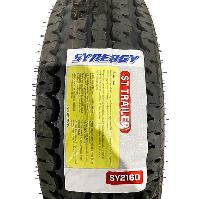 Tire Synergy ST302 ST 205/75R14 Load D 8 Ply Trailer - Walmart.com