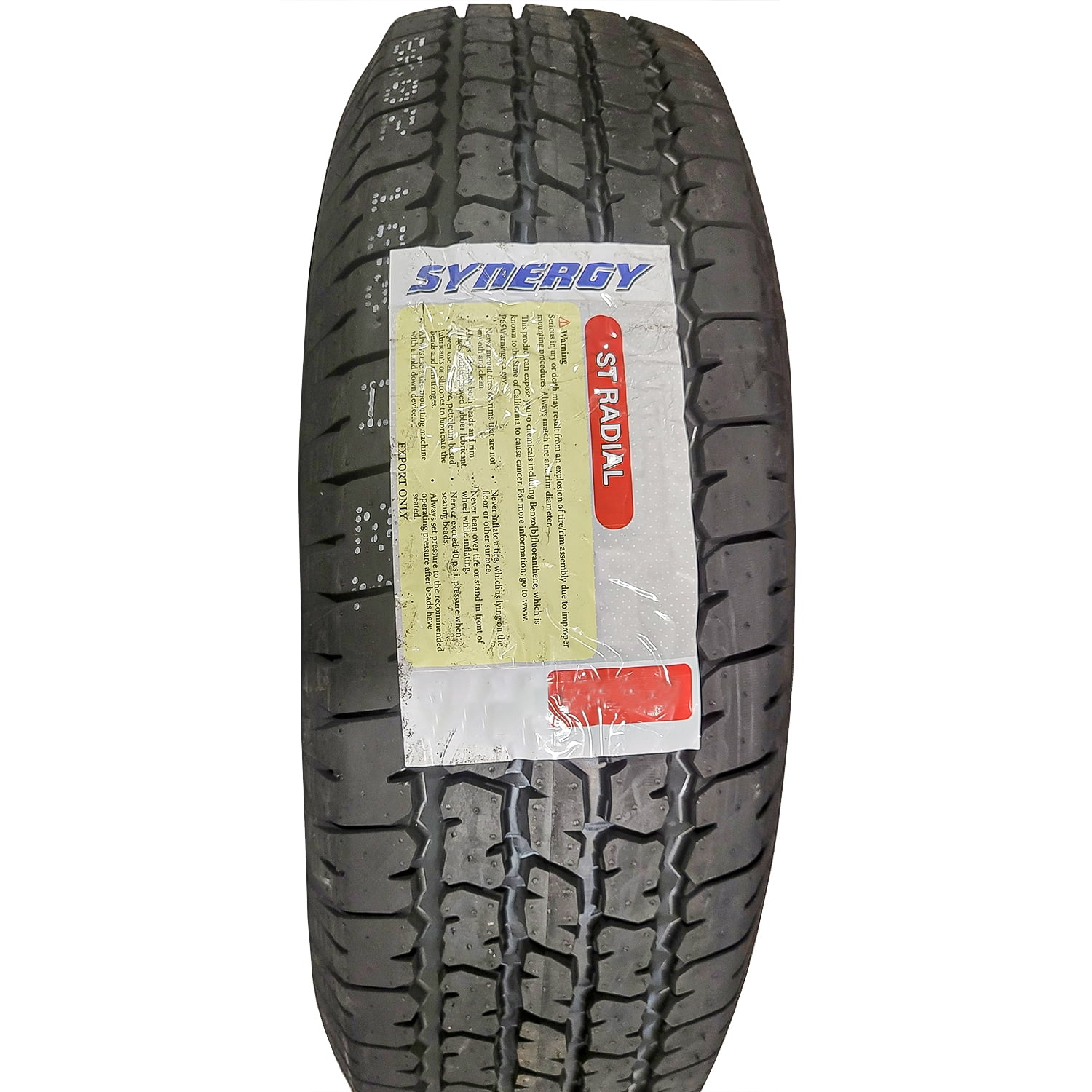 Synergy ST801 ST205/75R15 205/75R15 111/106M E 10 Ply Trailer Tire ...