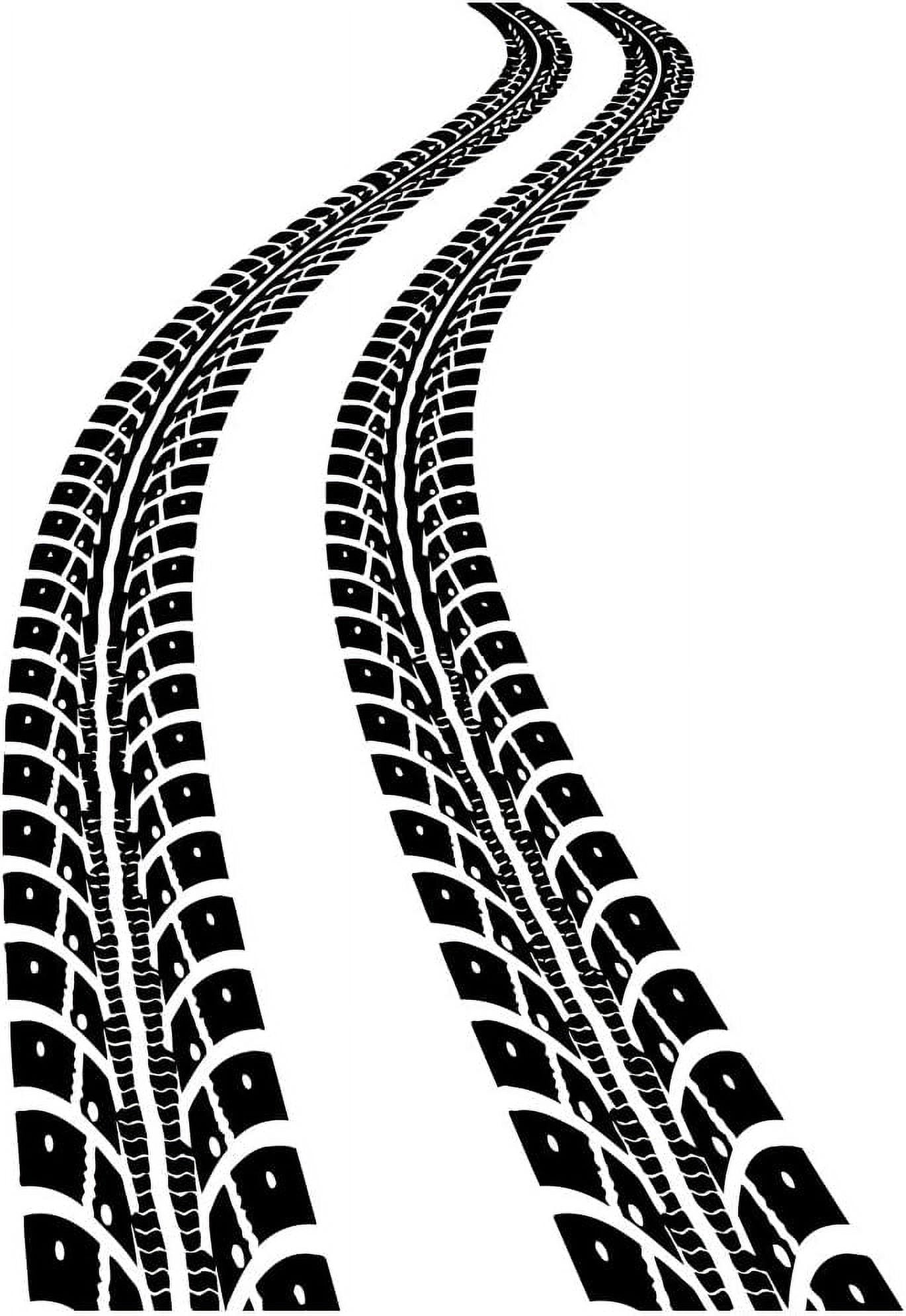 Tire Tracks Wall Decal Vinyl Sticker Tire Tread Decals Automotive ...