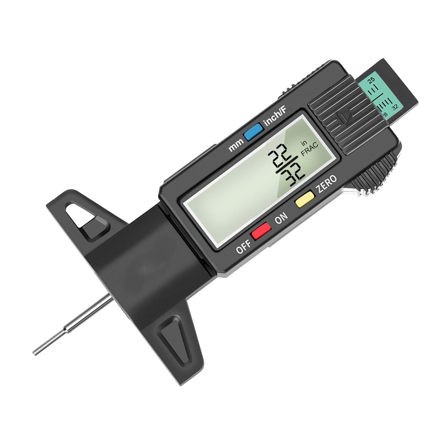 Tire Tread Depth Gauge, Digital Tire Tread Depth Gauge with 3 Modes ...