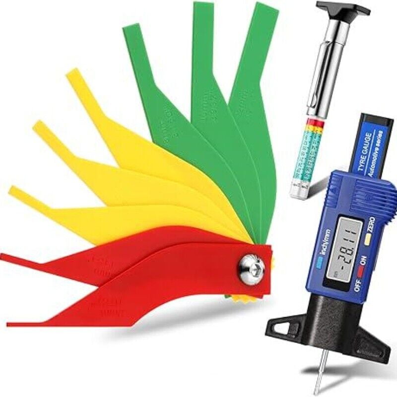 Tire Tread Depth Gauge Kit,Digital Tire Tread Depth Gauge Car ...