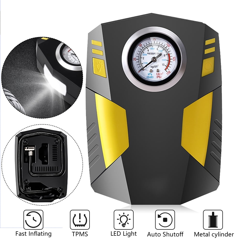 Tire Tyre Inflator Car Air Pump Compressor Electric Portable Auto 12V ...