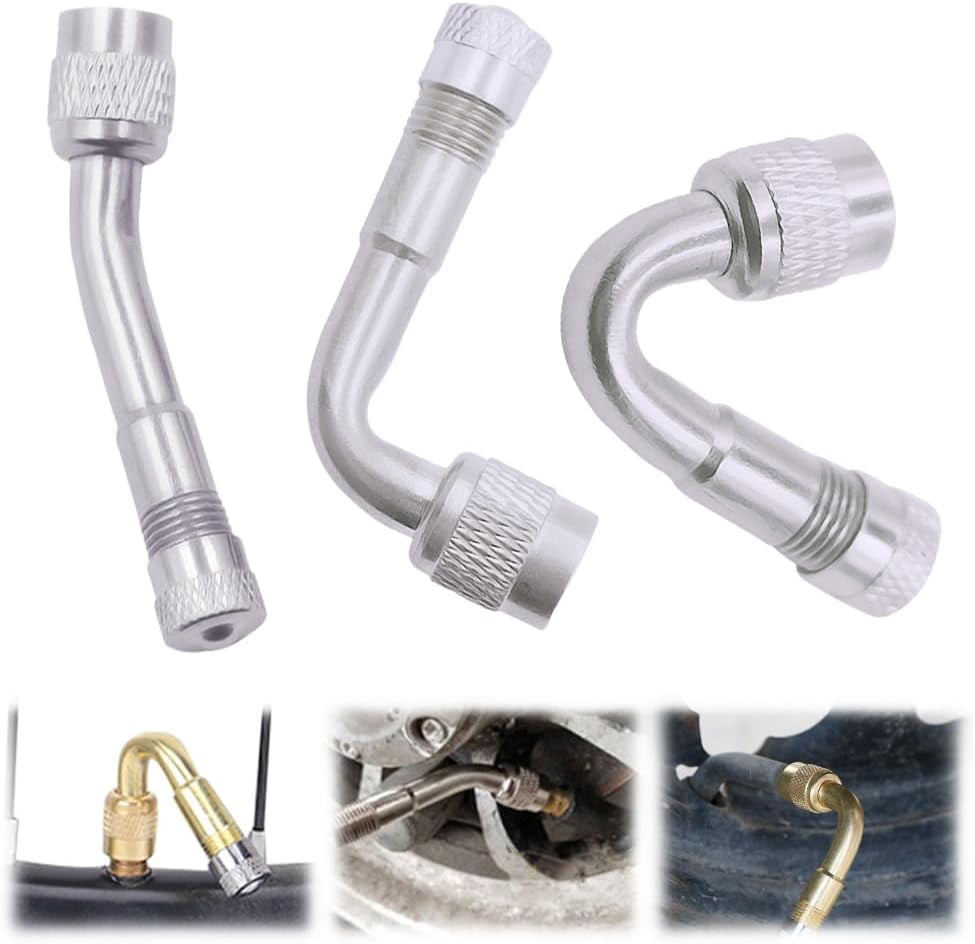 Tire Valve Extension, Multi-Function Pure Brass Inflatable Nozzle ...