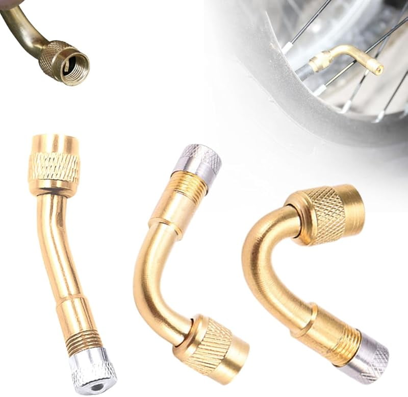 Tire Valve Extension, Universal Flexible Brass Tire Valve Extension Adaptor Tire Valve Extenders ...