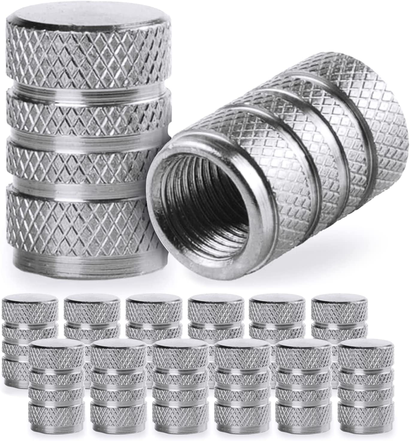 Tire Valve Stem Caps 12 Pack - Wheel Valve Stem Covers, Aluminum Alloy ...