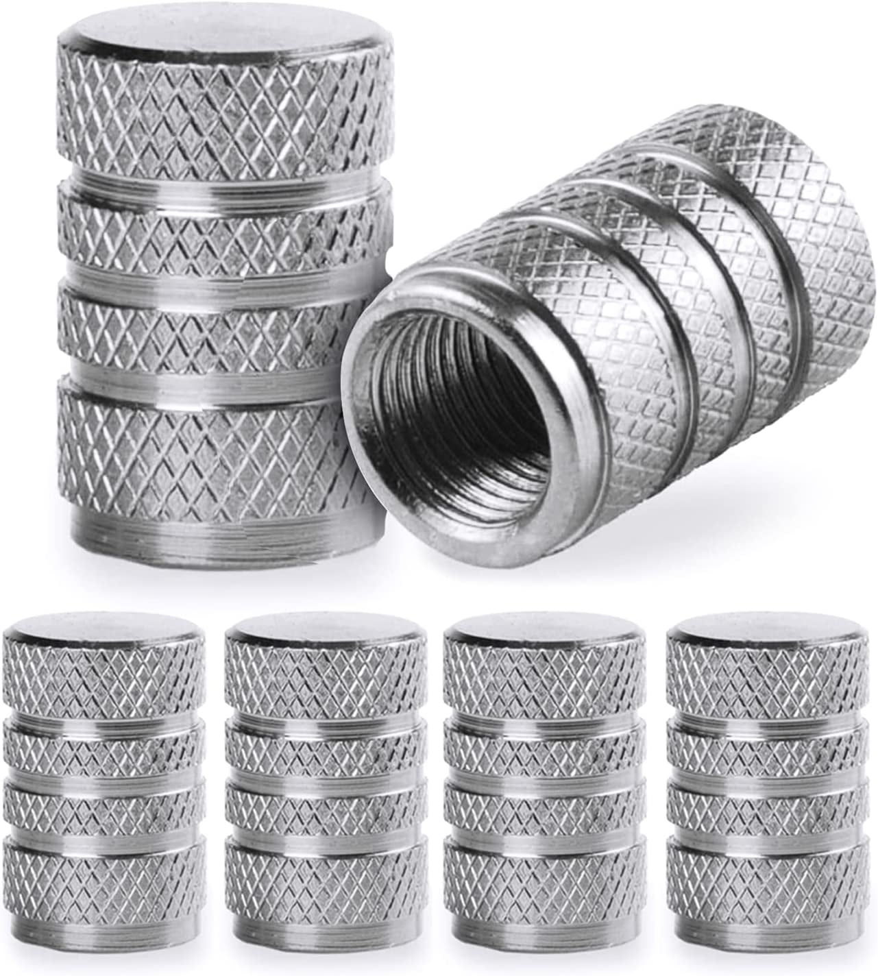 Tire Valve Stem Caps 4 Pack - Wheel Valve Stem Covers, Aluminum Alloy ...