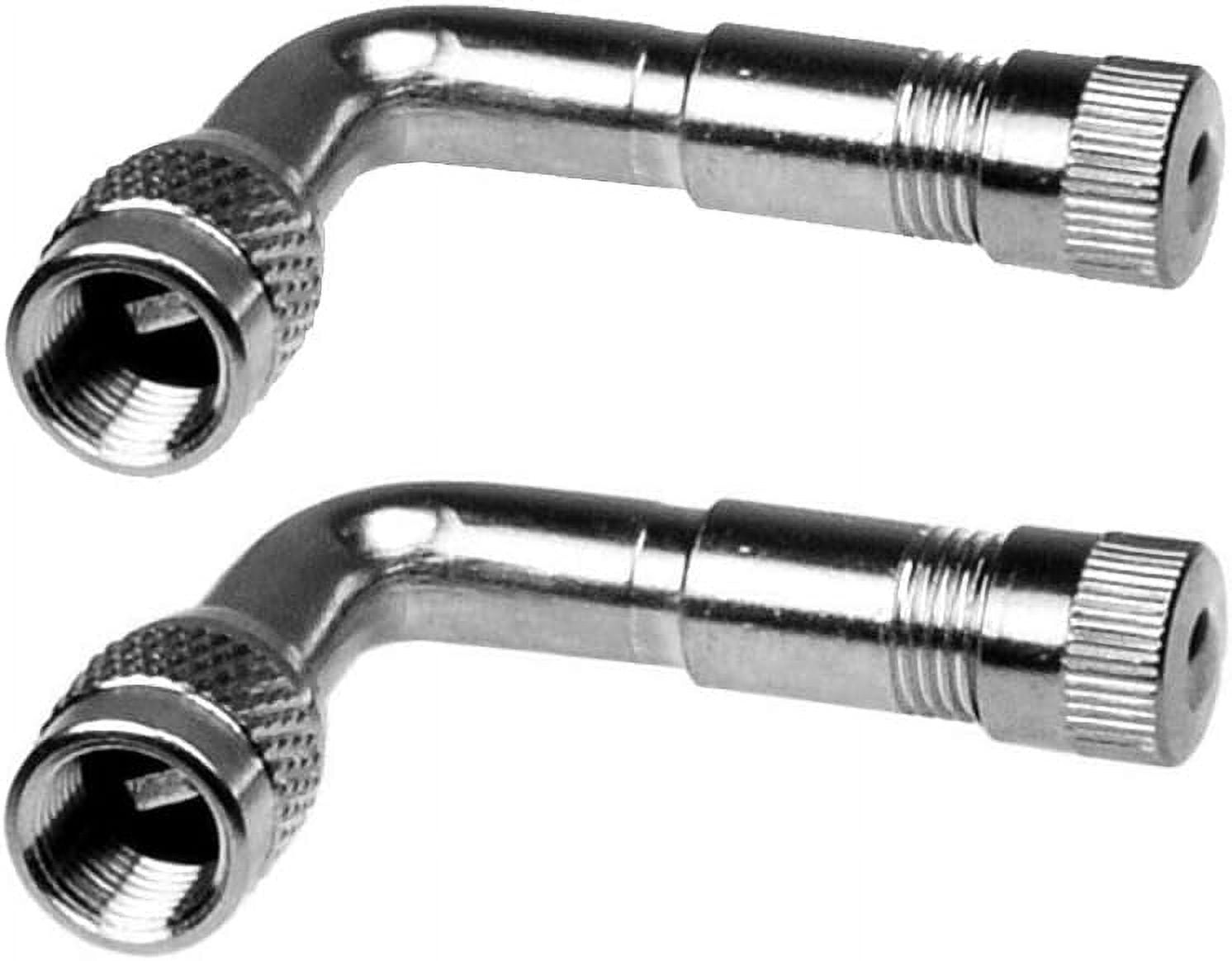 Tire Valve Stem Extensions 2 Pieces Universal Metal 90 Degree Angled ...