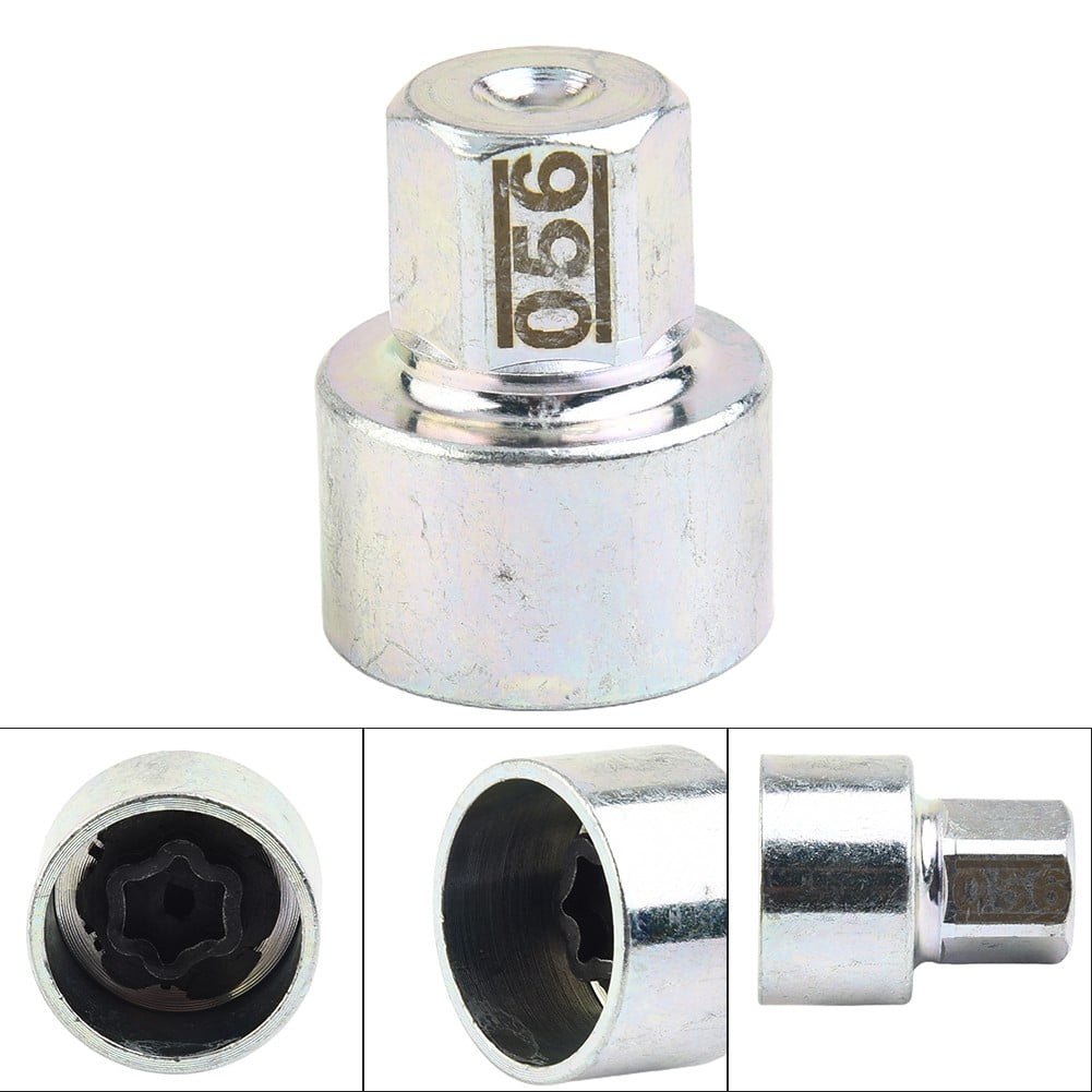 Tire Wheel Lock Anti-Theft Screw Lug Nut Bolt #56 Removal Key Socket ...