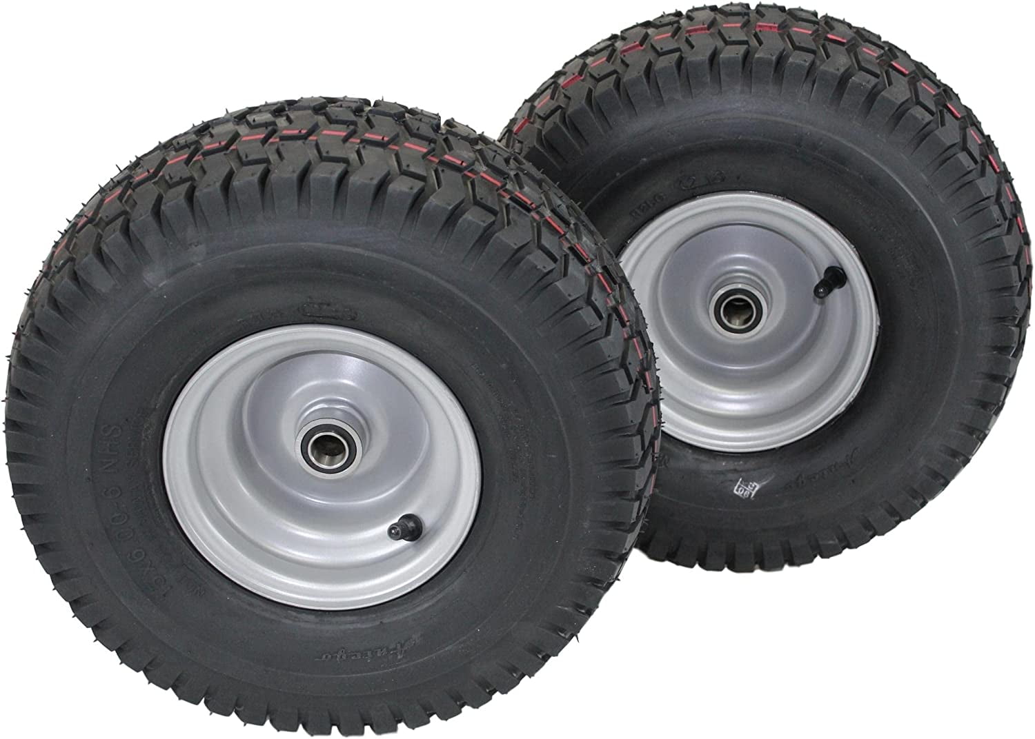 Tire & Wheel (Set of 2) 15x6.00-6 Tire and Wheel Assemblies, ATW-001, 4 ...