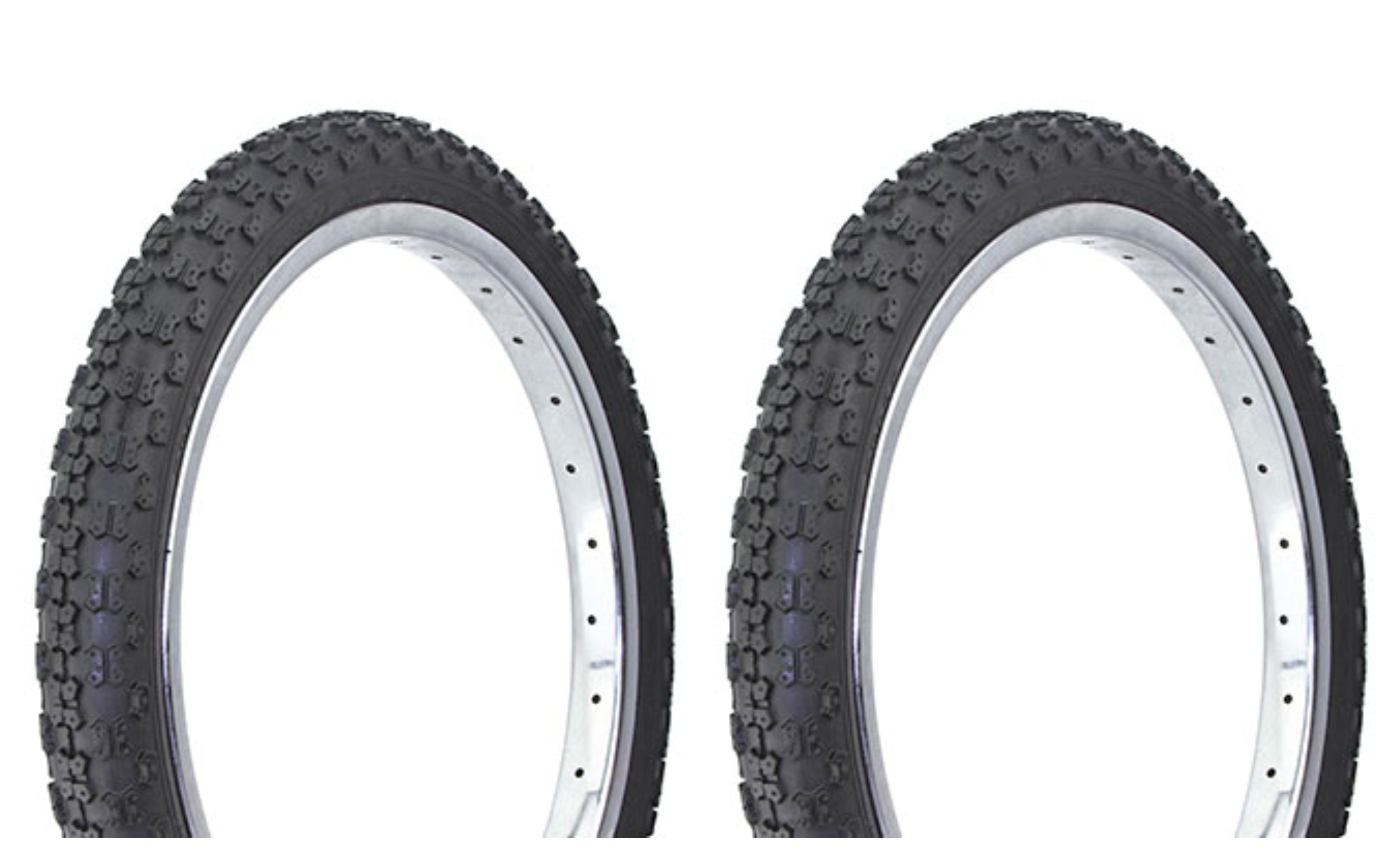 Tire set. 2 Tires. Two Tires Duro 18" x 2.125" Black/Black Side Wall HF ...