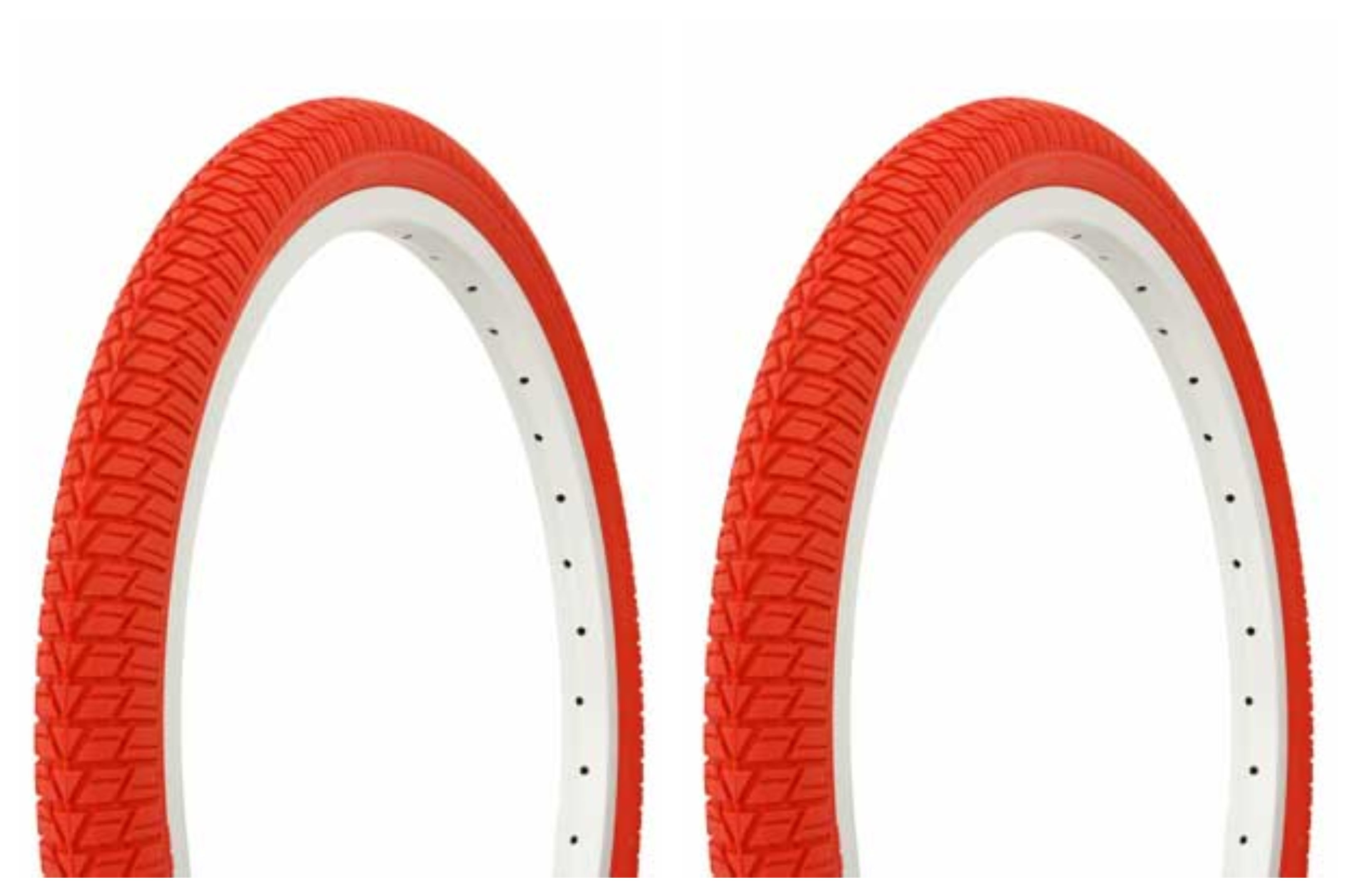 Tire set. 2 Tires. Two Tires Duro 20" x 1.75" Red/Red Side Wall.bike ...