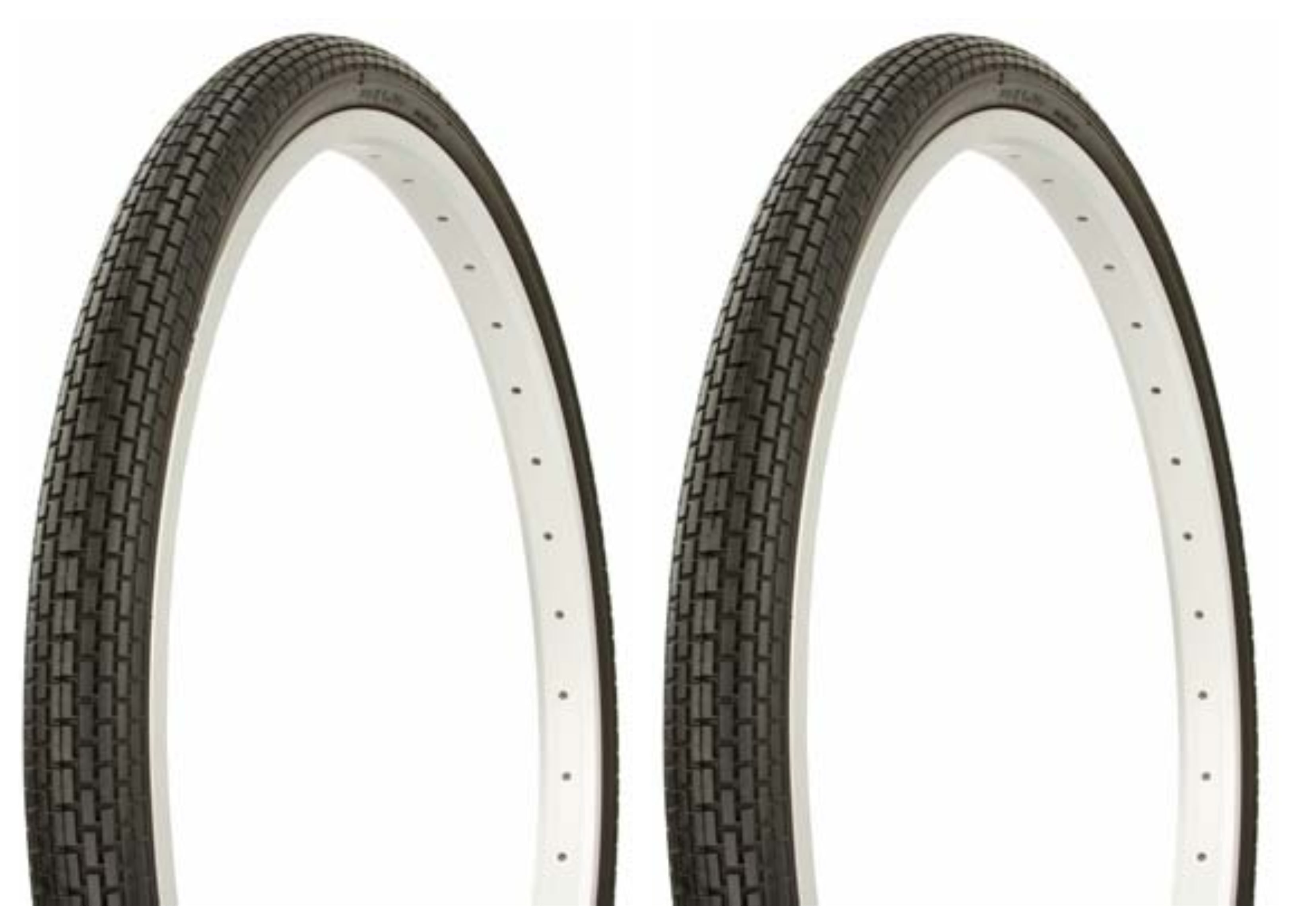 Tire set. 2 Tires. Two Tires Duro 26" x 1.75" Black/Black Side Wall HF ...