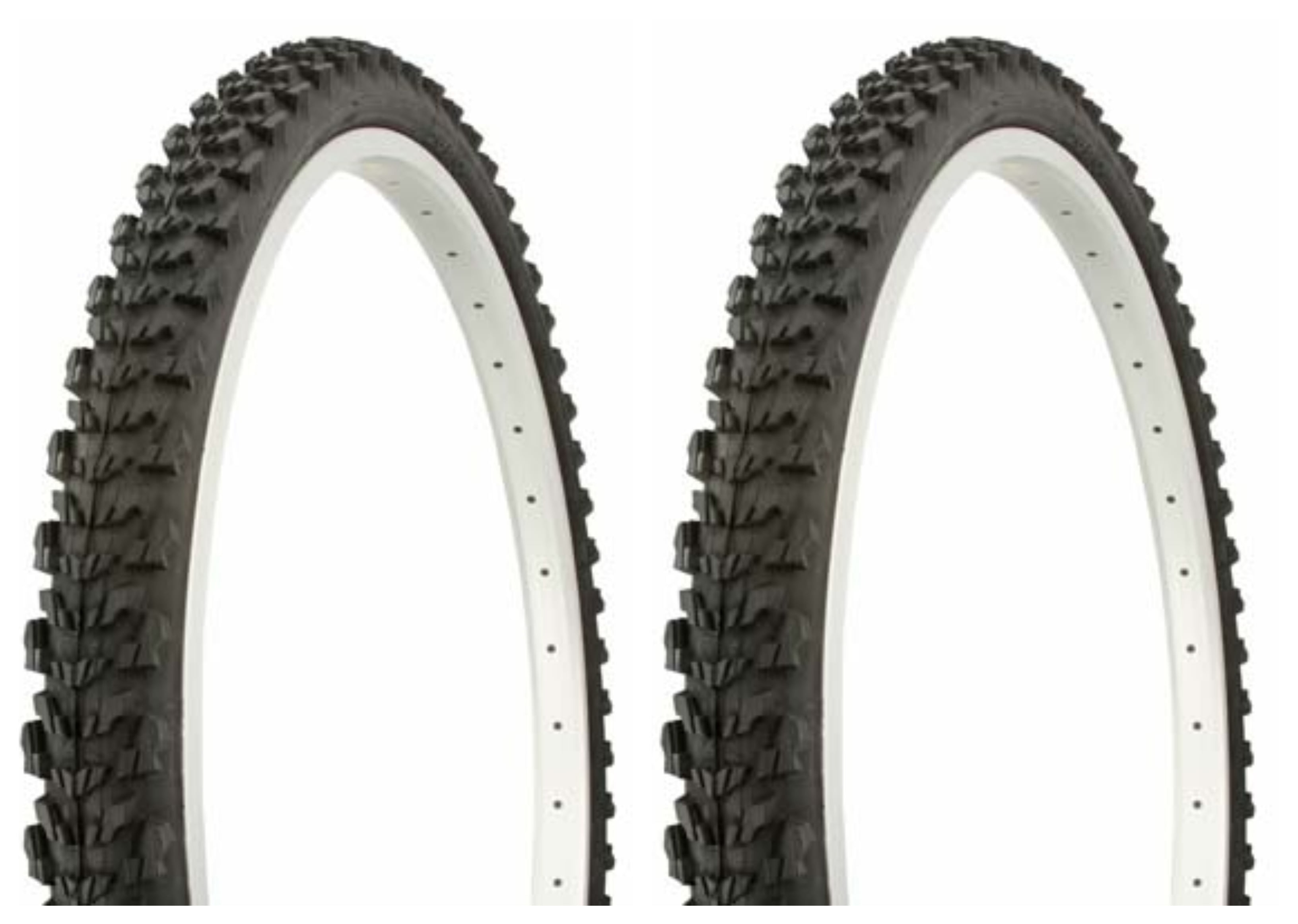 Tire set. 2 Tires. Two Tires Duro 26" x 1.95" Black/Black Side Wall HF ...