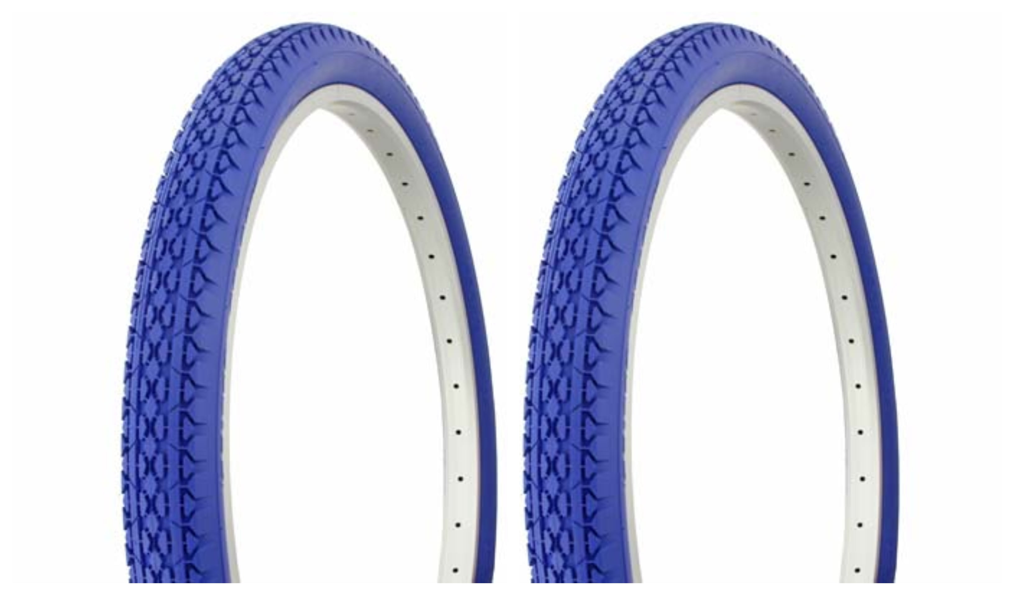 Tire set. 2 Tires. Two Tires Duro 26" x 2.125" Blue/Blue Side Wall HF ...