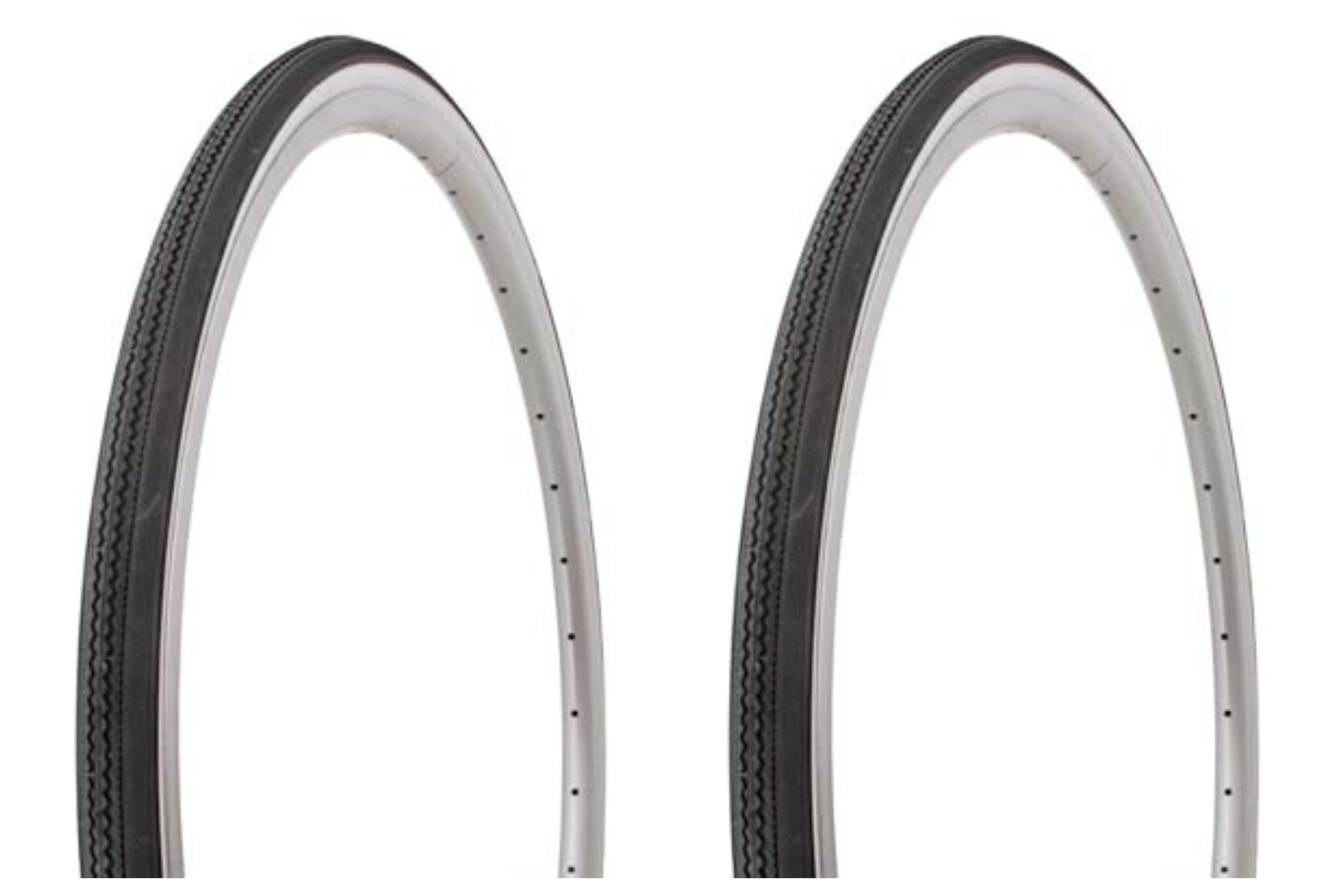 Tire set. 2 Tires. Two Tires Duro 700 x 32c Black/White Side Wall HF ...