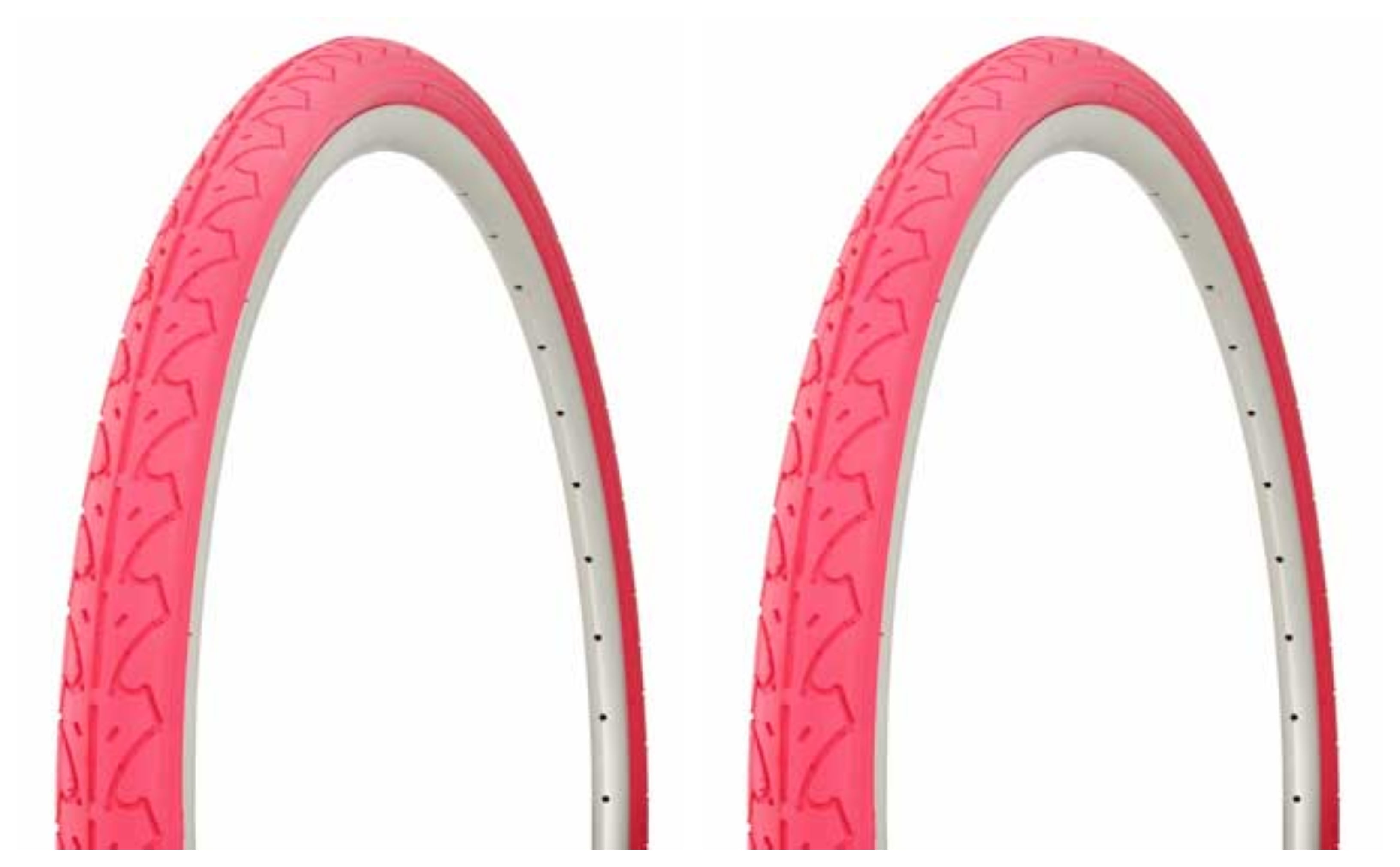 Tire set. 2 Tires. Two Tires Duro 700 x 38c Pink/Pink Side Wall HF-105 ...