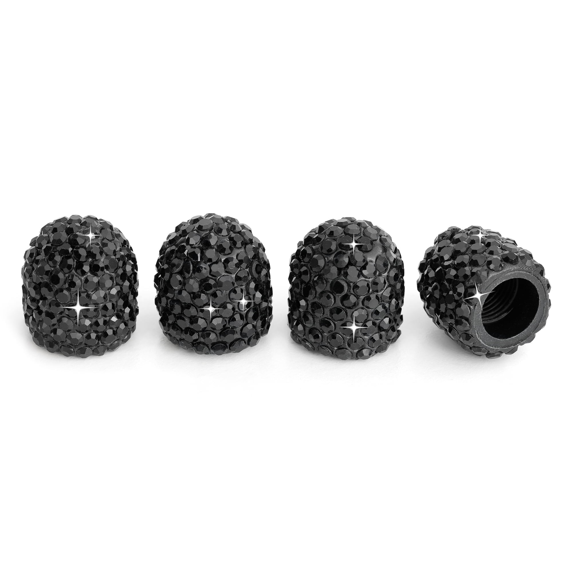 TireCapKings 4PCS Bling Tire Valve Caps - Crystal Valve Stem Covers ...