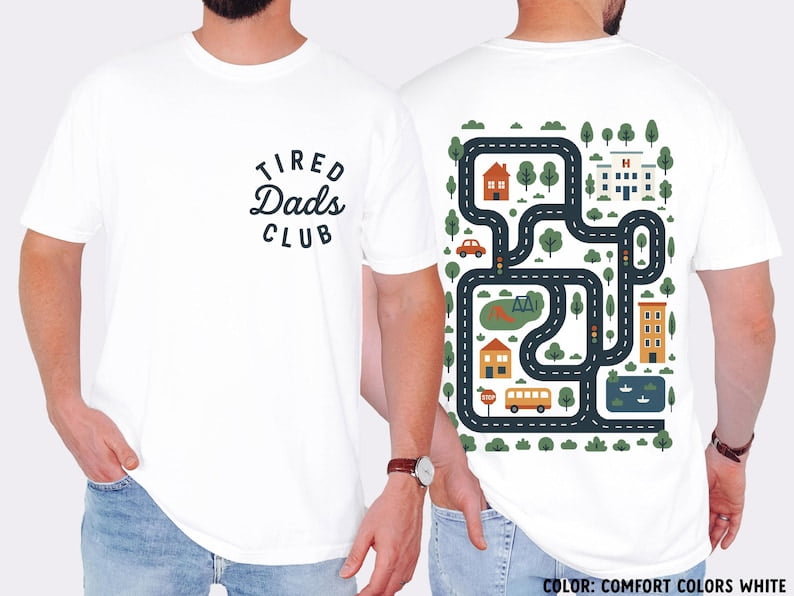Tired Dads Club Shirt, Cute Tired Dads Club Shirt, Play Cars On Dads ...