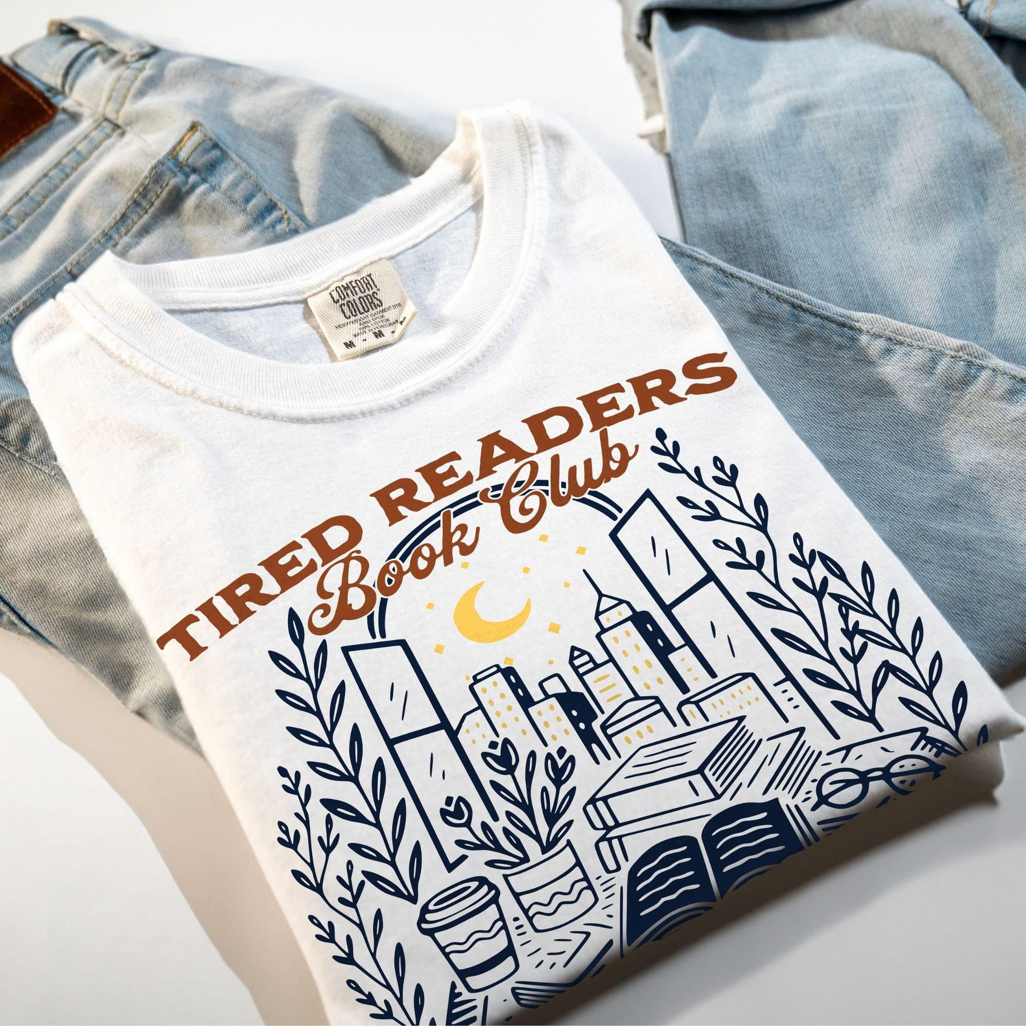 Tired Readers Book Club Shirt Bookish Tee - Walmart.com