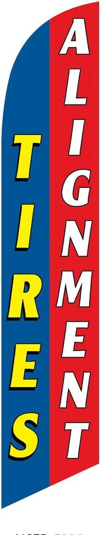 Tires Alignment Banner Swooper Flag, Replacement Flag - Walmart.com