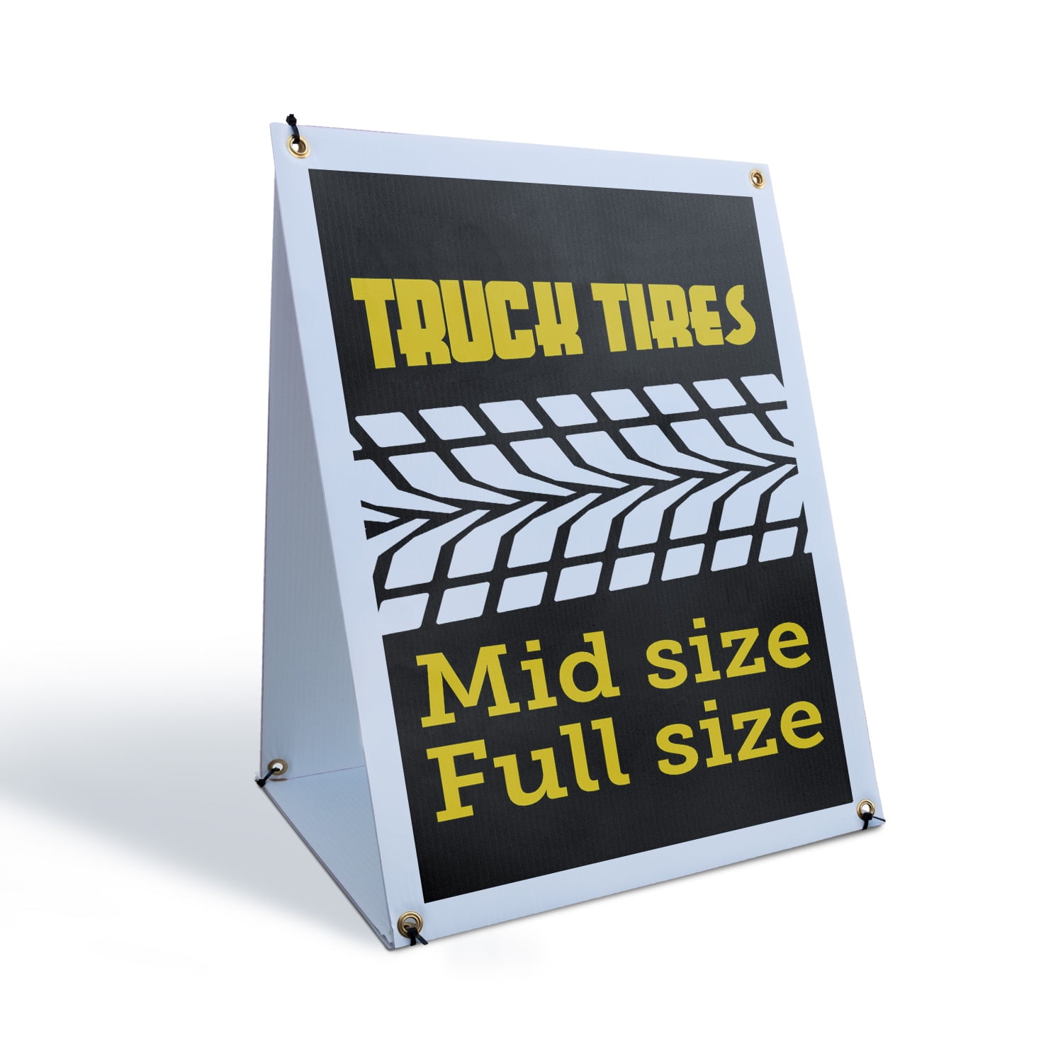 Tires Truck and Trailer Sidewalk Sign 24 Inch x 36 Inch A-Frame Images ...