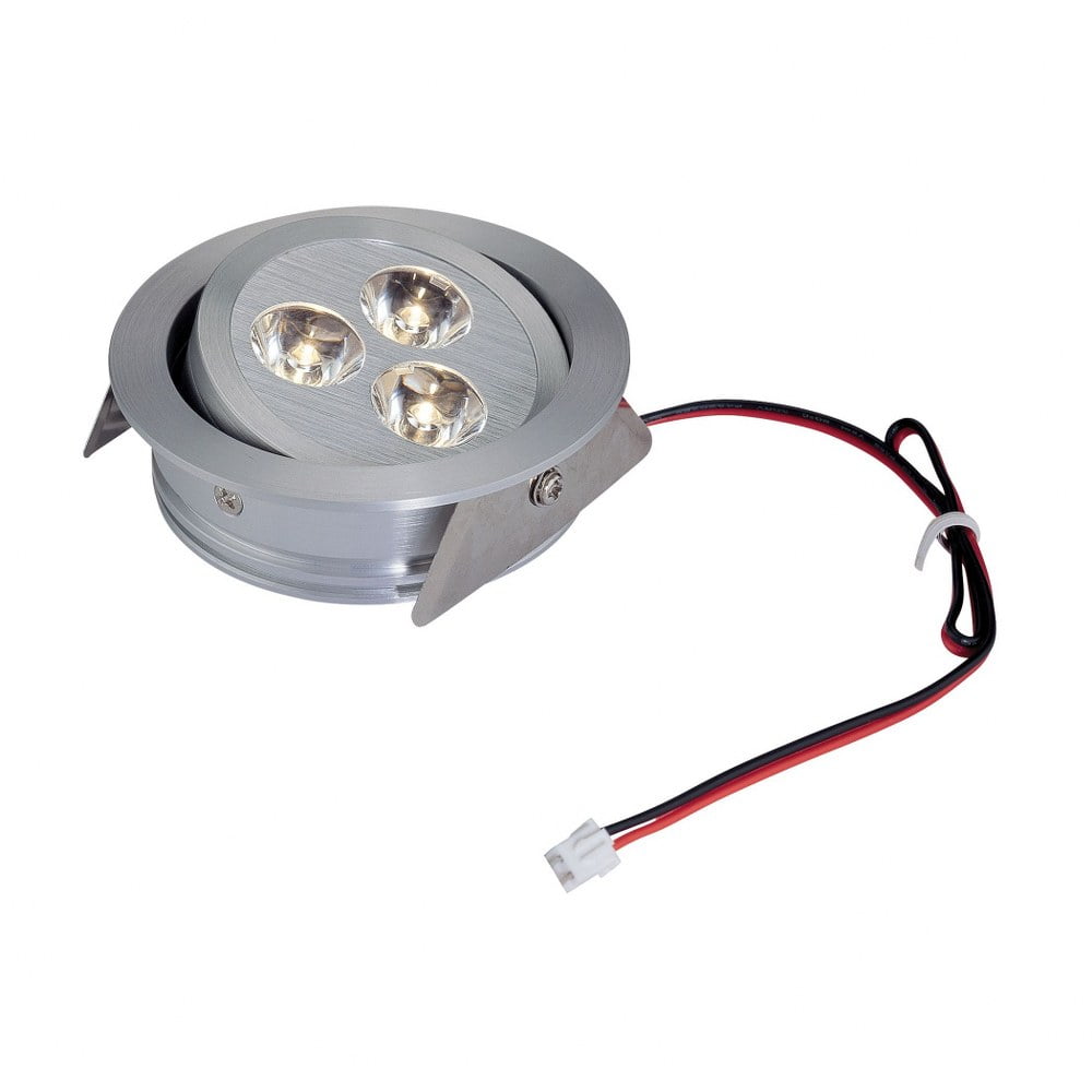 Tiro 3-Light Directional Downlight in Brushed Aluminum with Clear ...