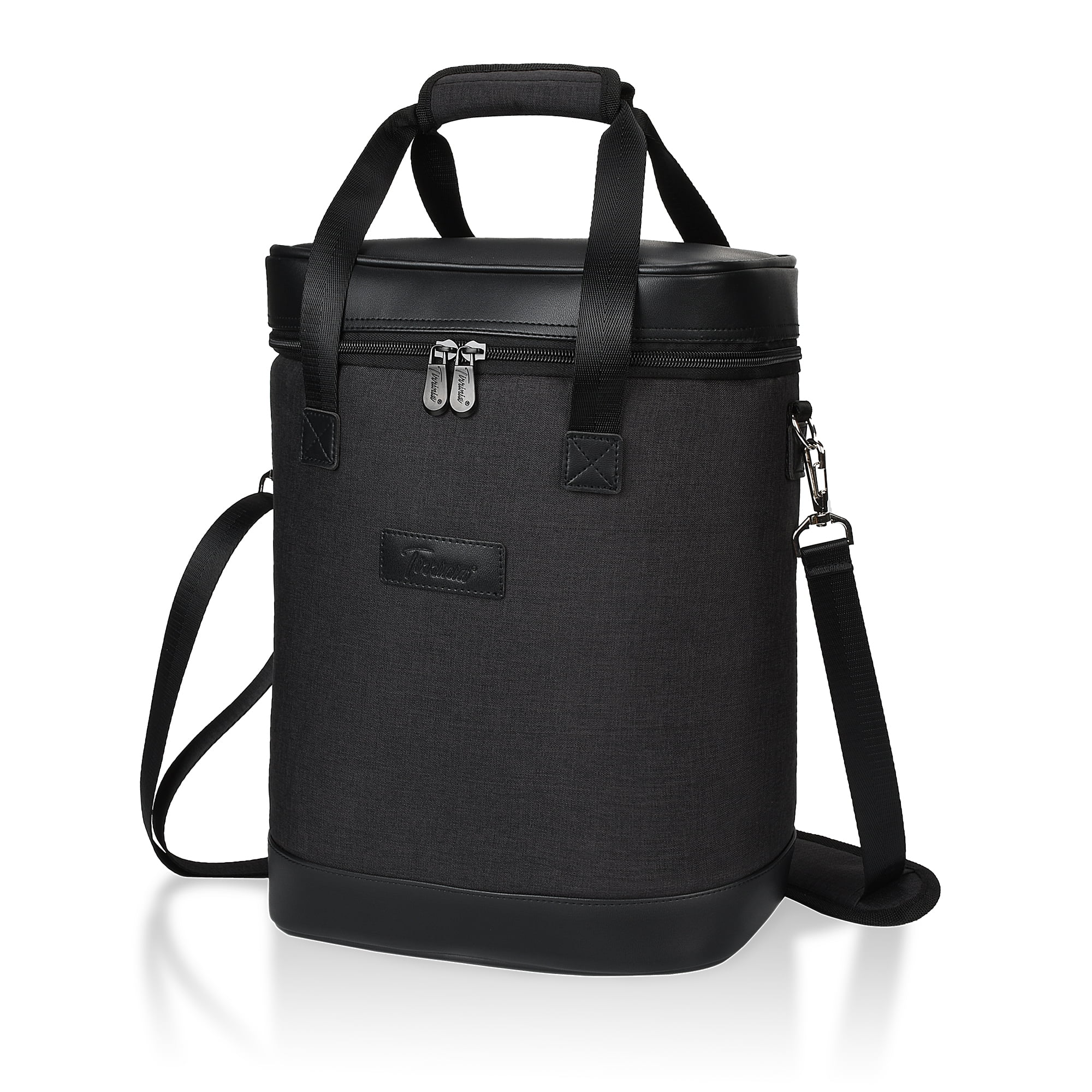 Tirrinia 6 Bottle Wine Cooler Bag, Insulated Leakproof Wine Carrier ...
