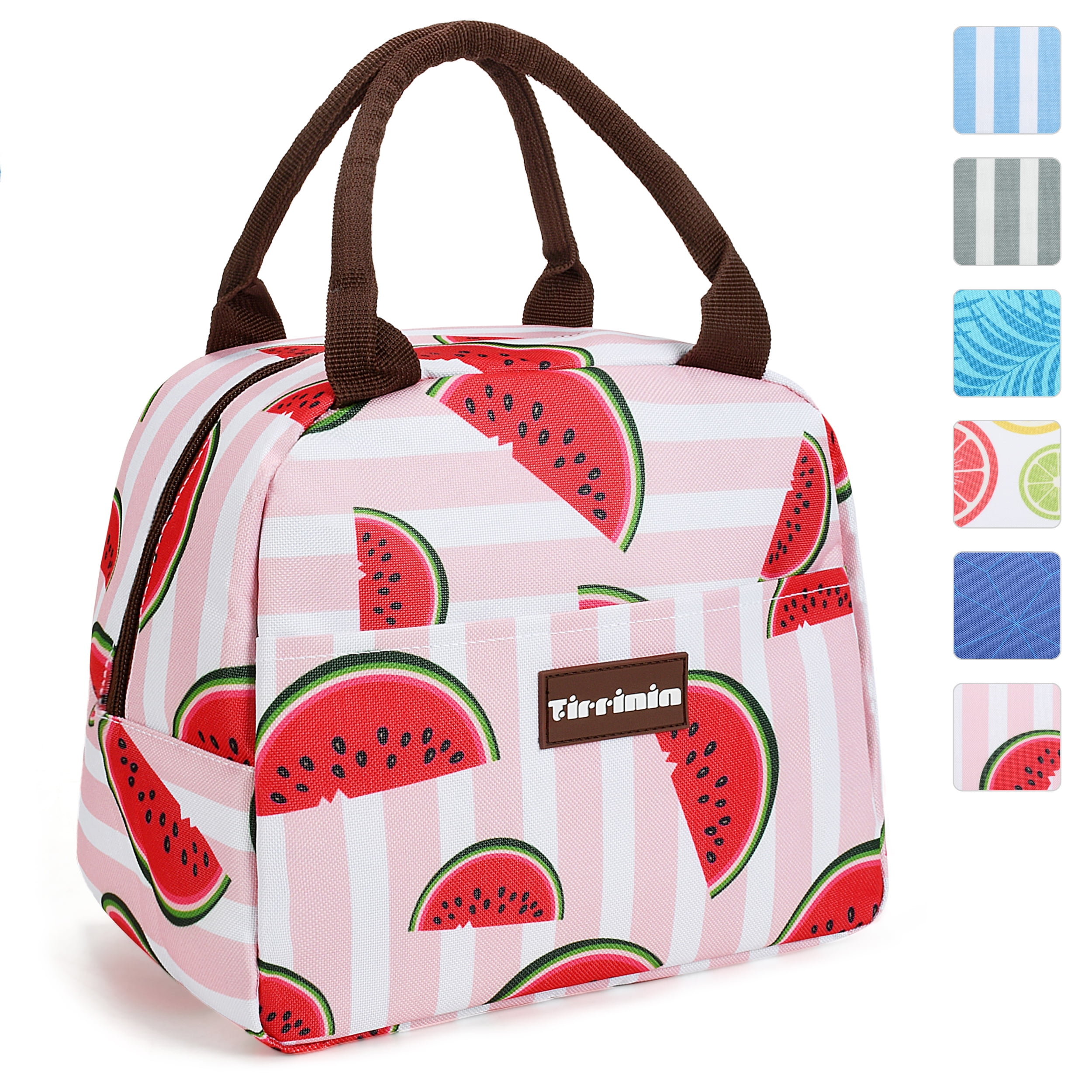 Tirrinia Insulated Lunch Box - Pink Tote Purse Cooler for Women/Girls ...
