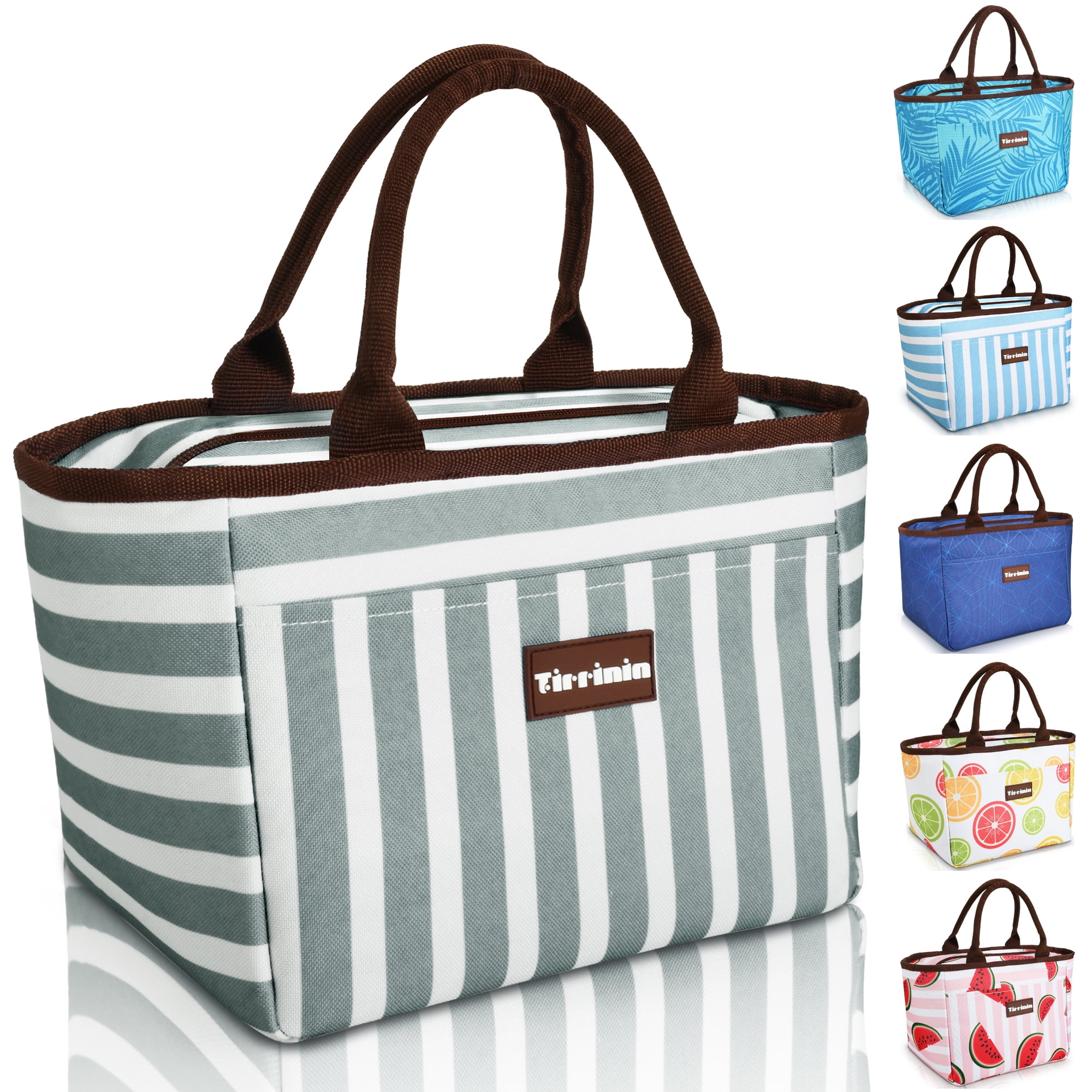 Tirrinia Insulated Lunch Bag, Large Oxford Lunchbox for Adults & Kids ...