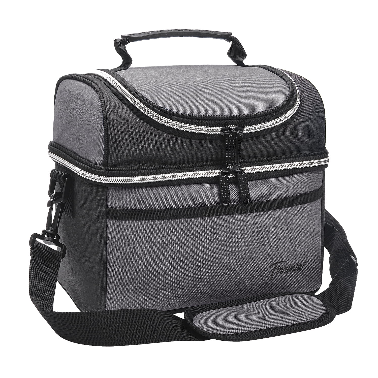 Tirrinia Insulated Lunch Box with Travel Shoulder Strap, Leakproof ...
