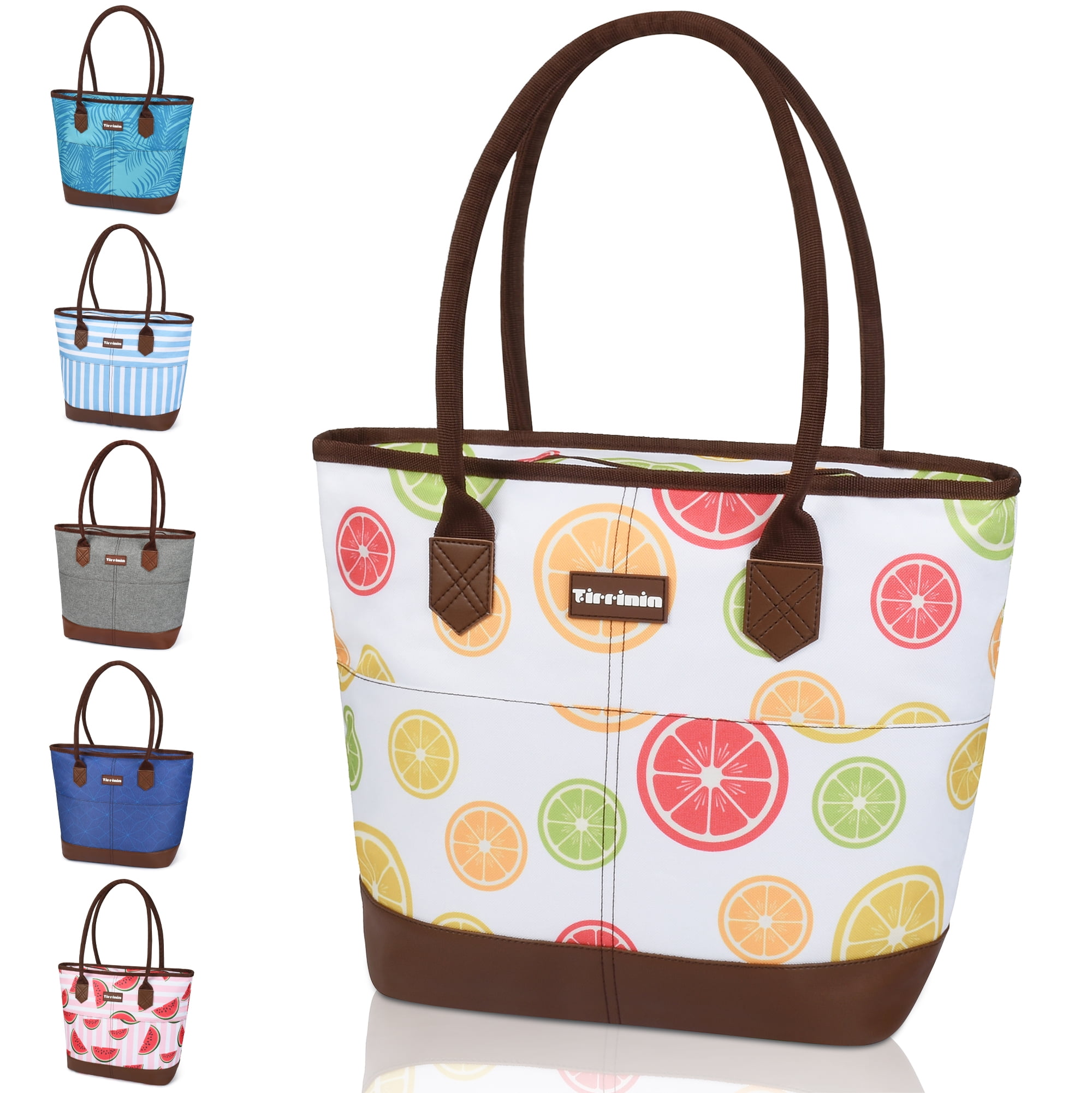 Tirrinia Lunch Bags for Women Men, Cute Insulated Lunch Tote Bag for ...