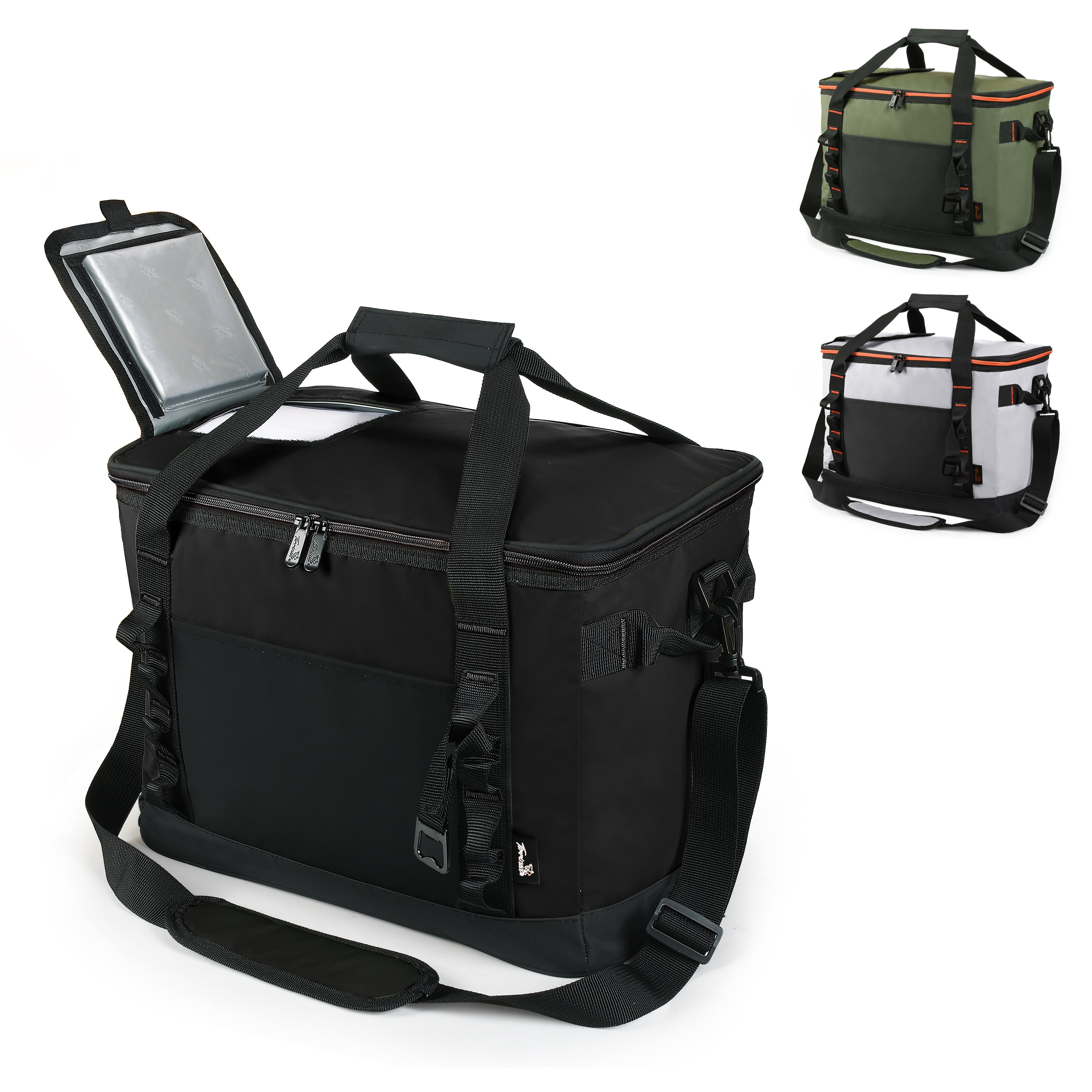 Tirrinia Leakproof Insulated Ice Cooler Bag - 48 Cans Large Capacity ...
