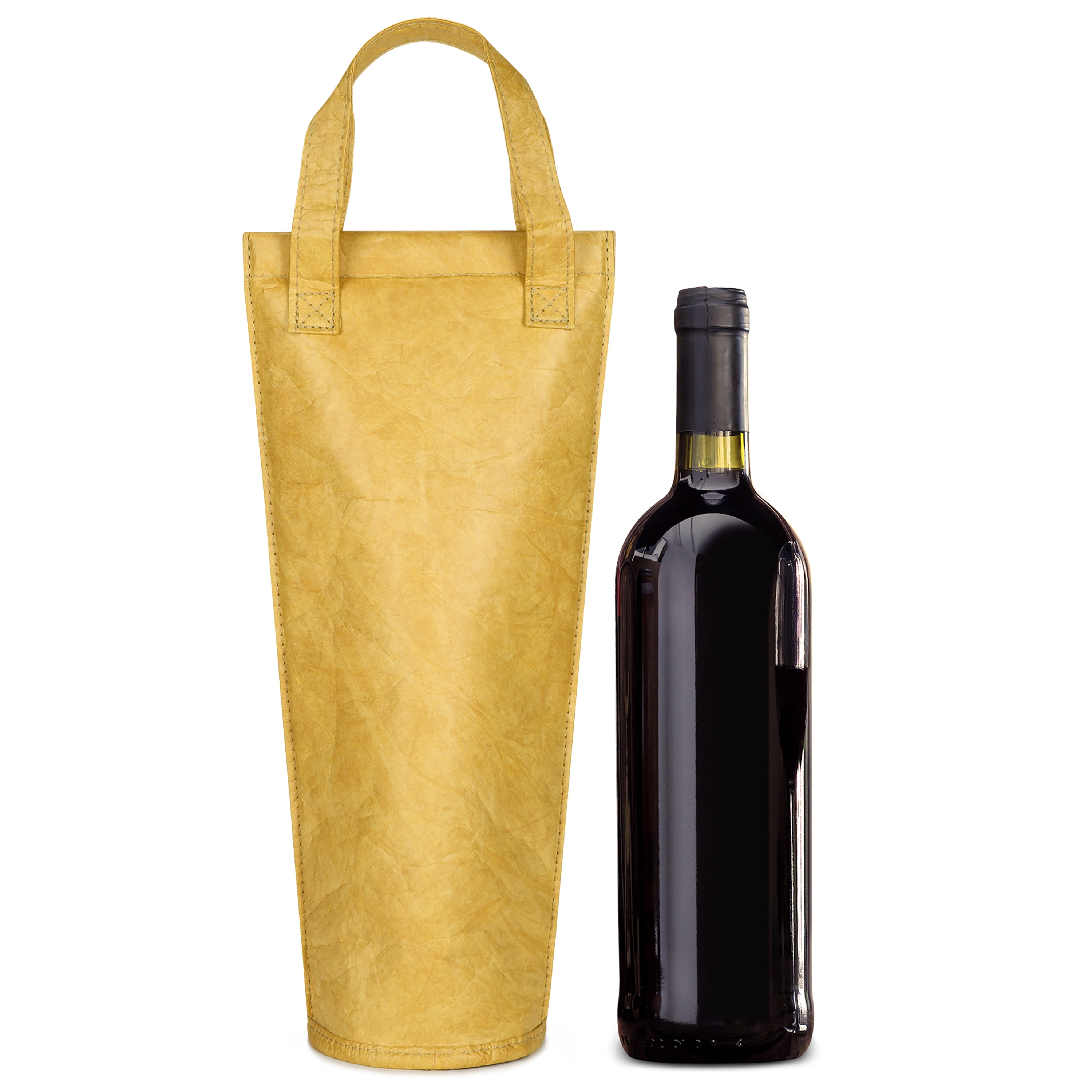 Tirrinia Single Bottle Insulated Wine Tote, 1 Bottle Wine Carrier Bag ...