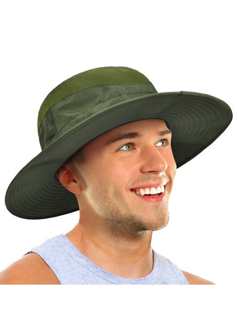 Solar Escape Outback Mens UV Protection UPF 50 Hat Khaki One Size ...