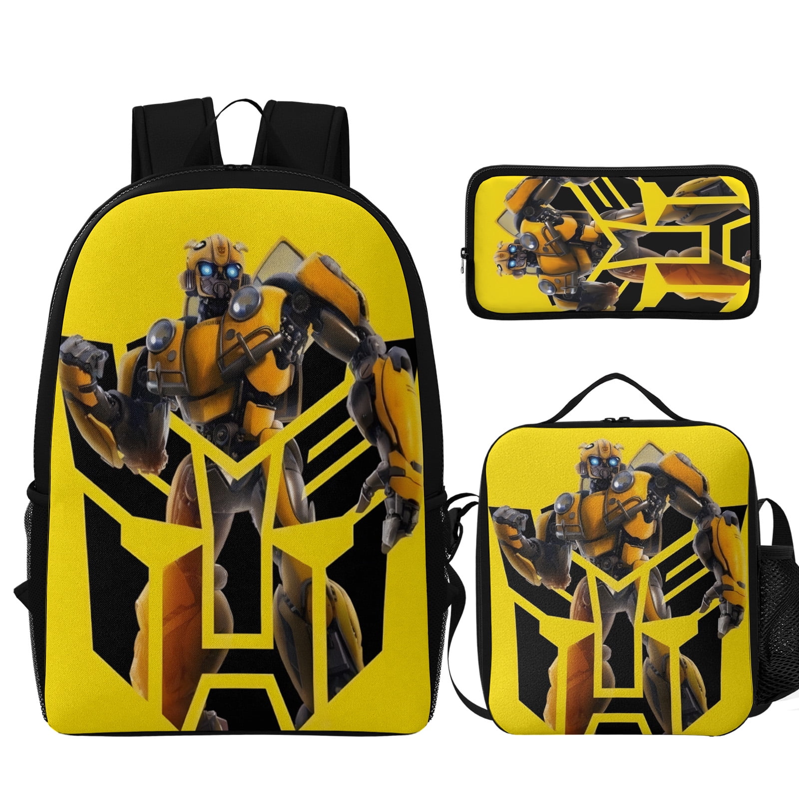 Tiruiarec Cartoon Transformers Backpack, 3Pcs Cartoon Backpack Cute ...