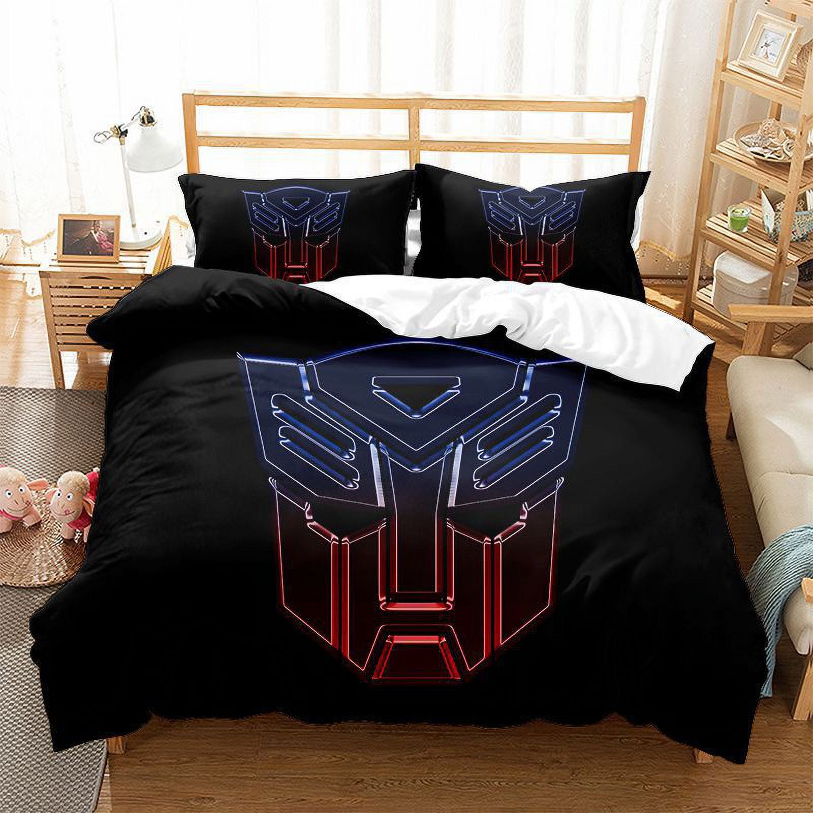 Tiruiarec Movie Theme Room Decor Size Transformers Bedding Set for Boys ...