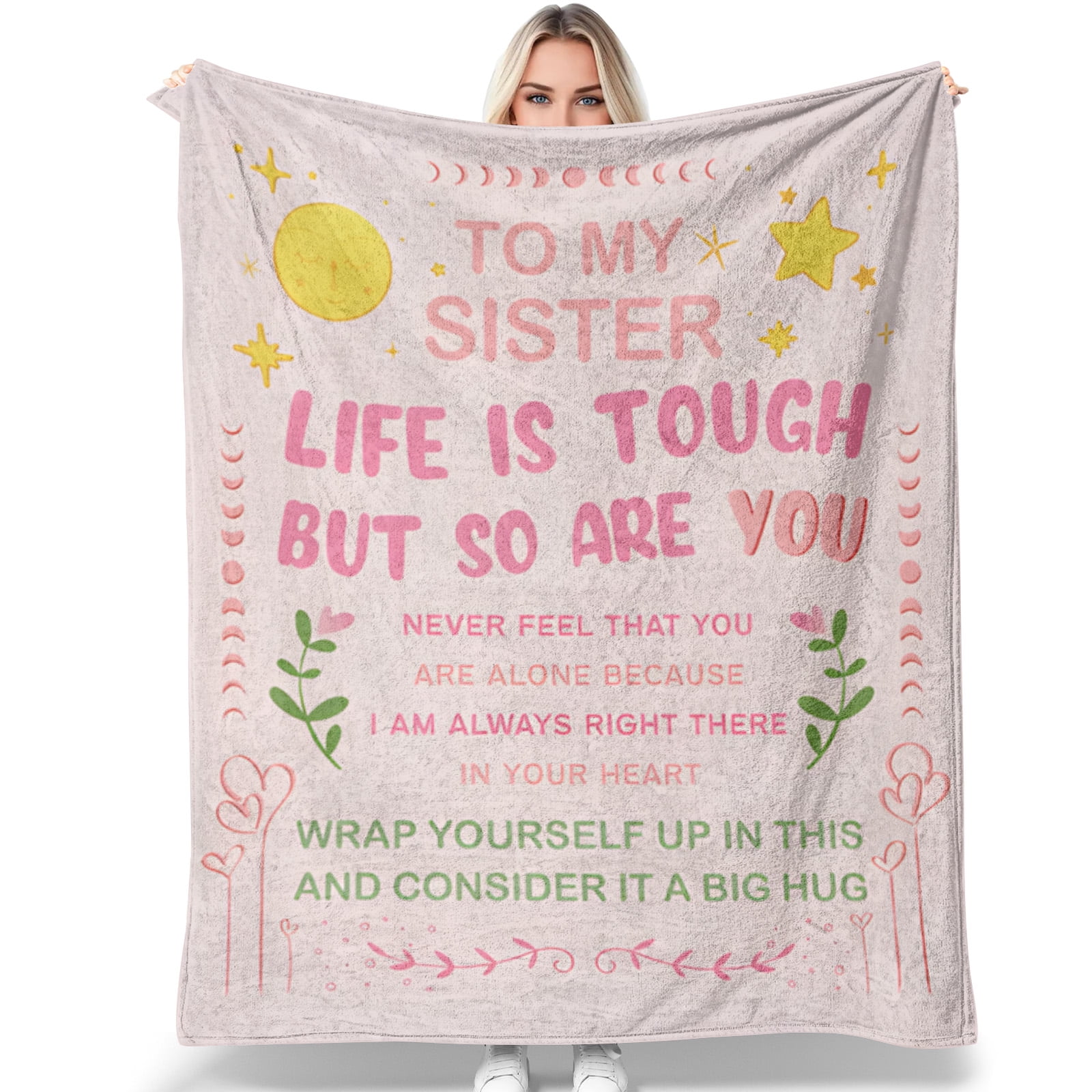 Tiruiarec Sister Gifts Blanket, Sisters Gift from Sis, Gift for Big ...